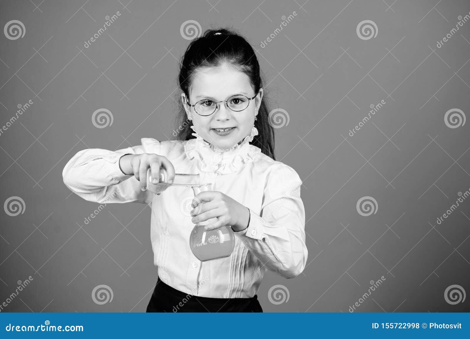 Experimenting A Bit. Small Kid Study. Education Concept. Basic ...