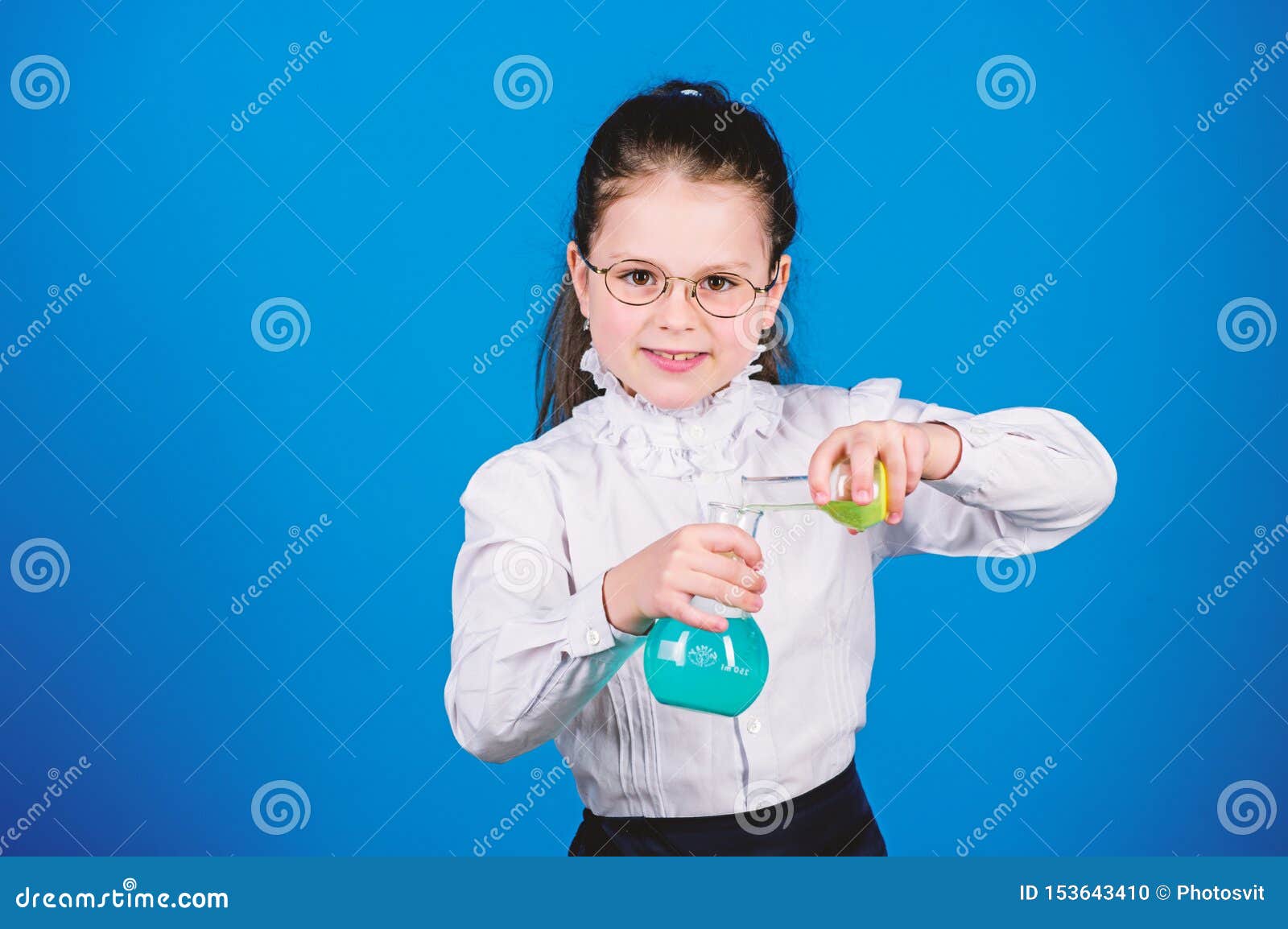 Experimenting A Bit. Small Kid Study. Education Concept. Basic ...