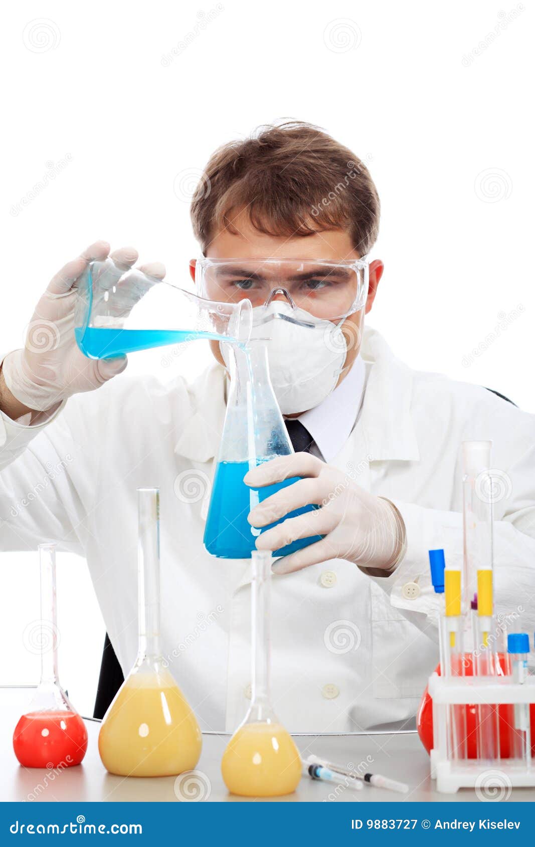 Experimenting scientist stock image. Image of medical - 9883727