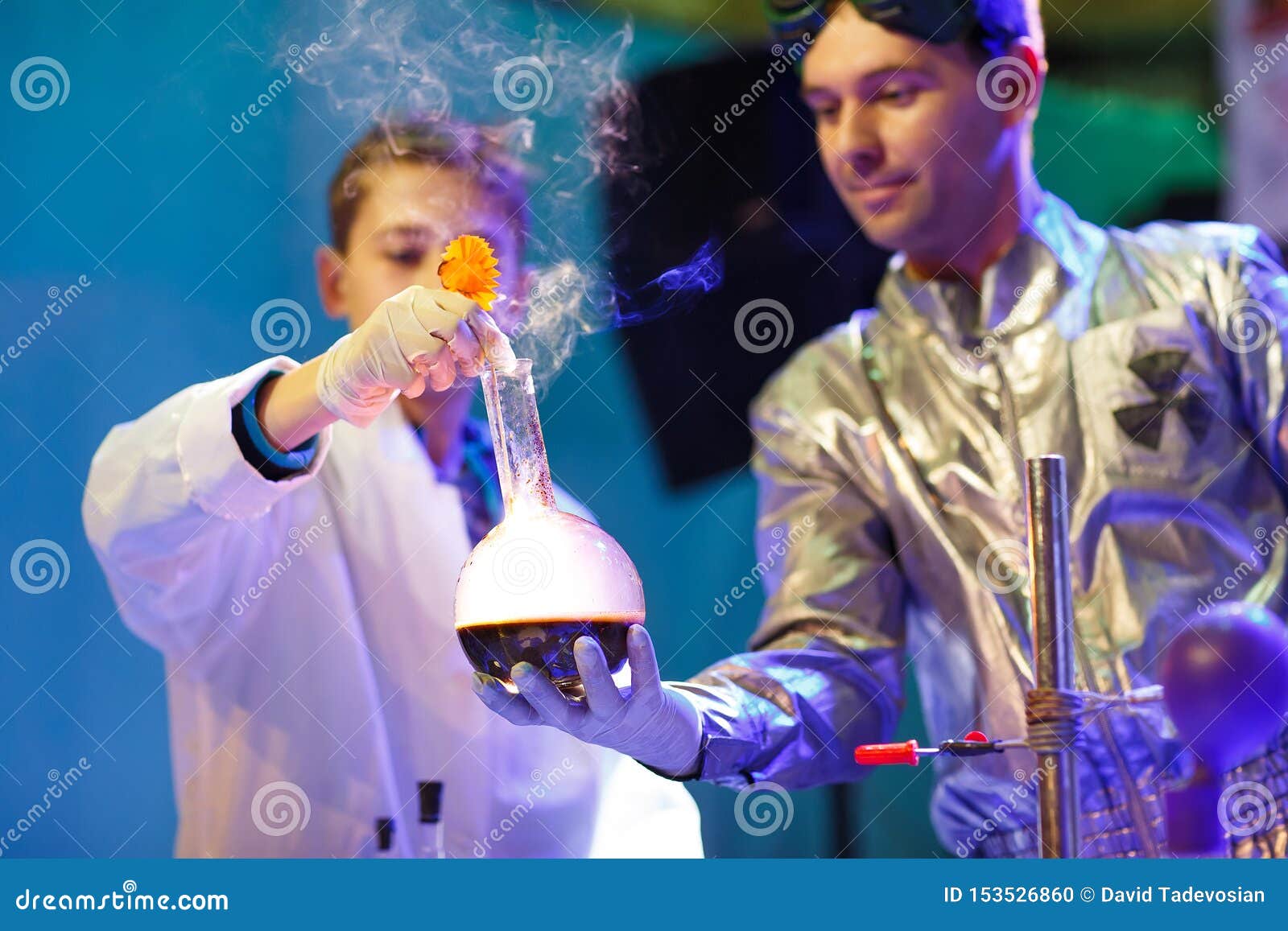Experiments in a Chemistry Lab. Conducting an Experiment in the ...