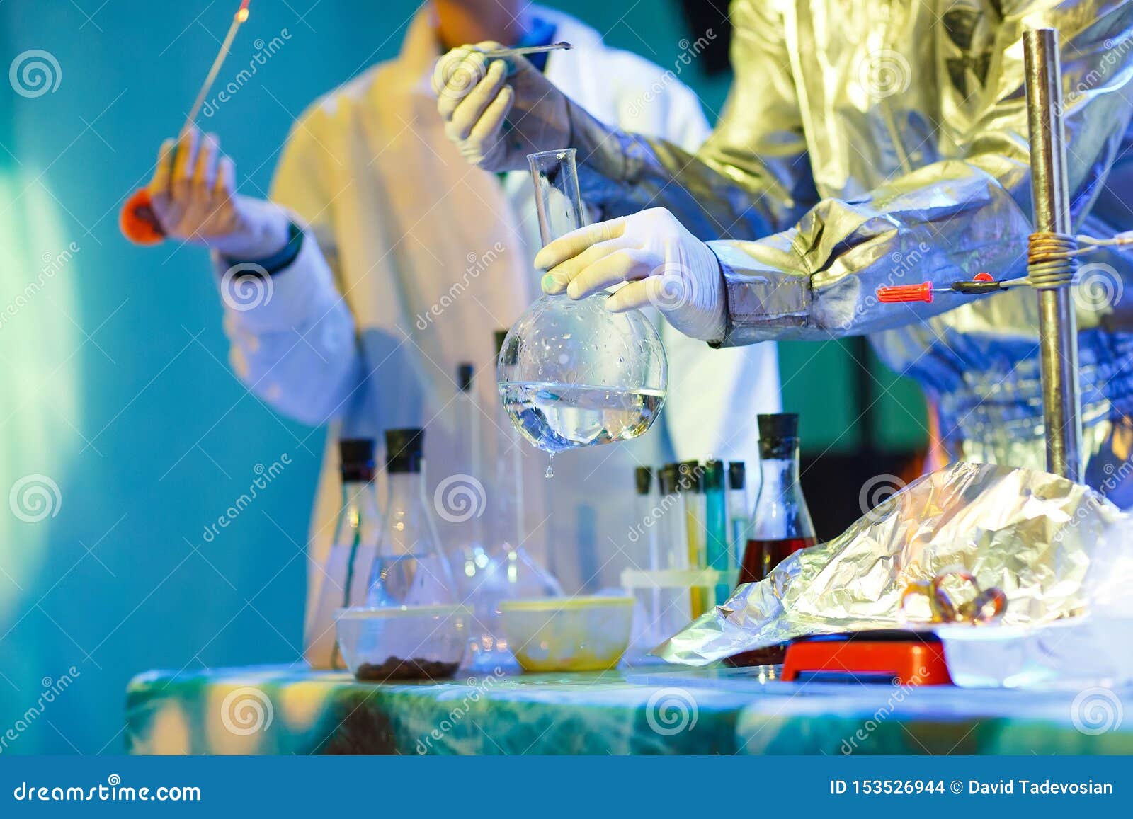 Experiments in a Chemistry Lab. Conducting an Experiment in the ...