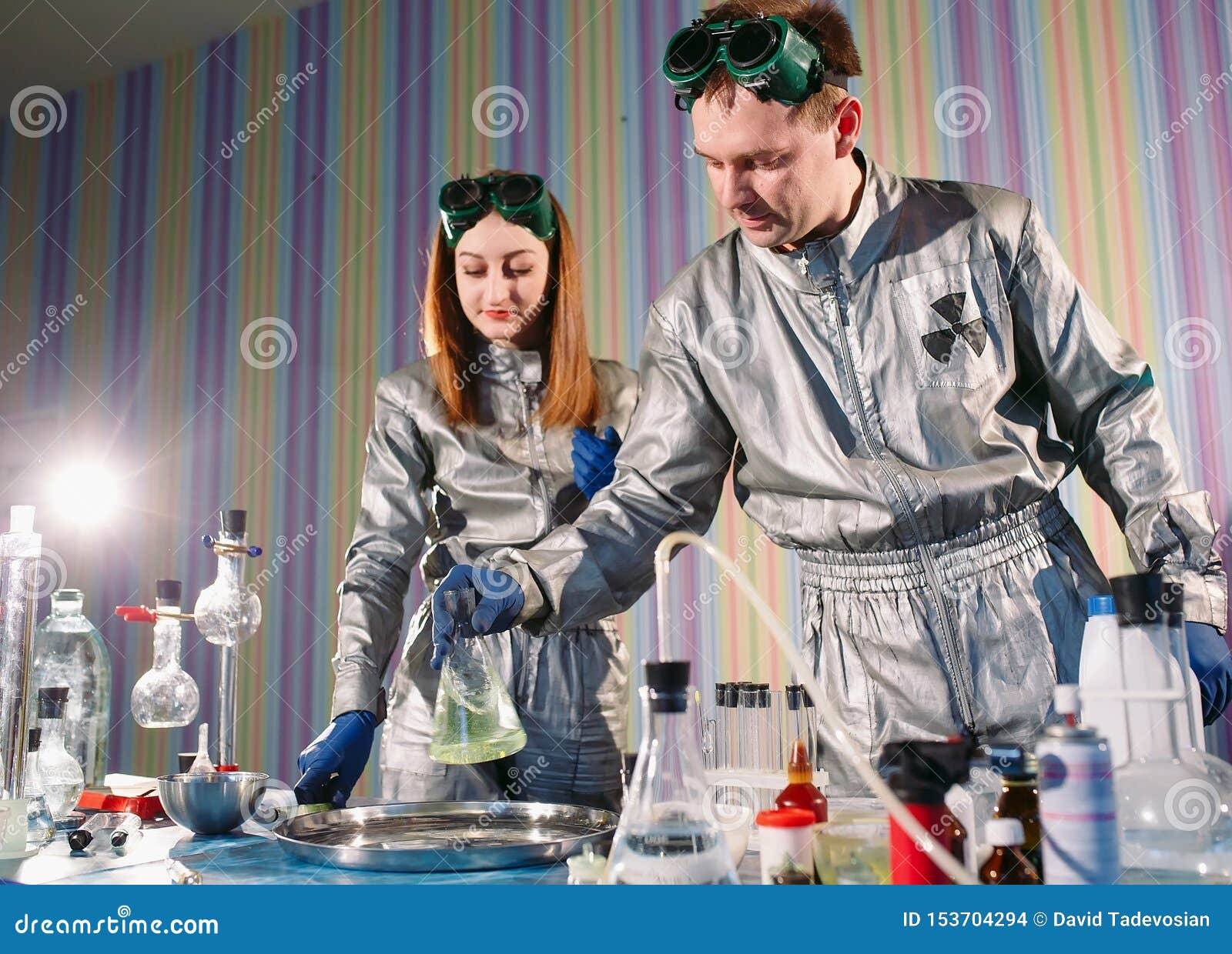 Experiments in a Chemistry Lab. Conducting an Experiment in the ...