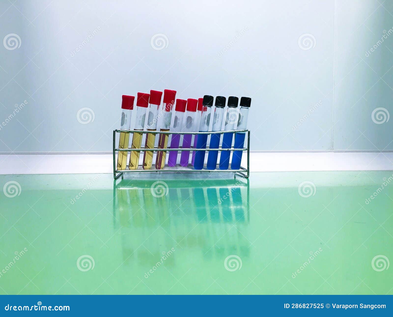 Laboratory Glassware Plate and Chemical Solution Background Image Stock ...