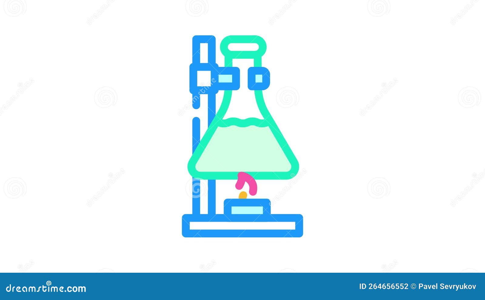 Experiments in Laboratory Tool Color Icon Animation Stock Footage ...