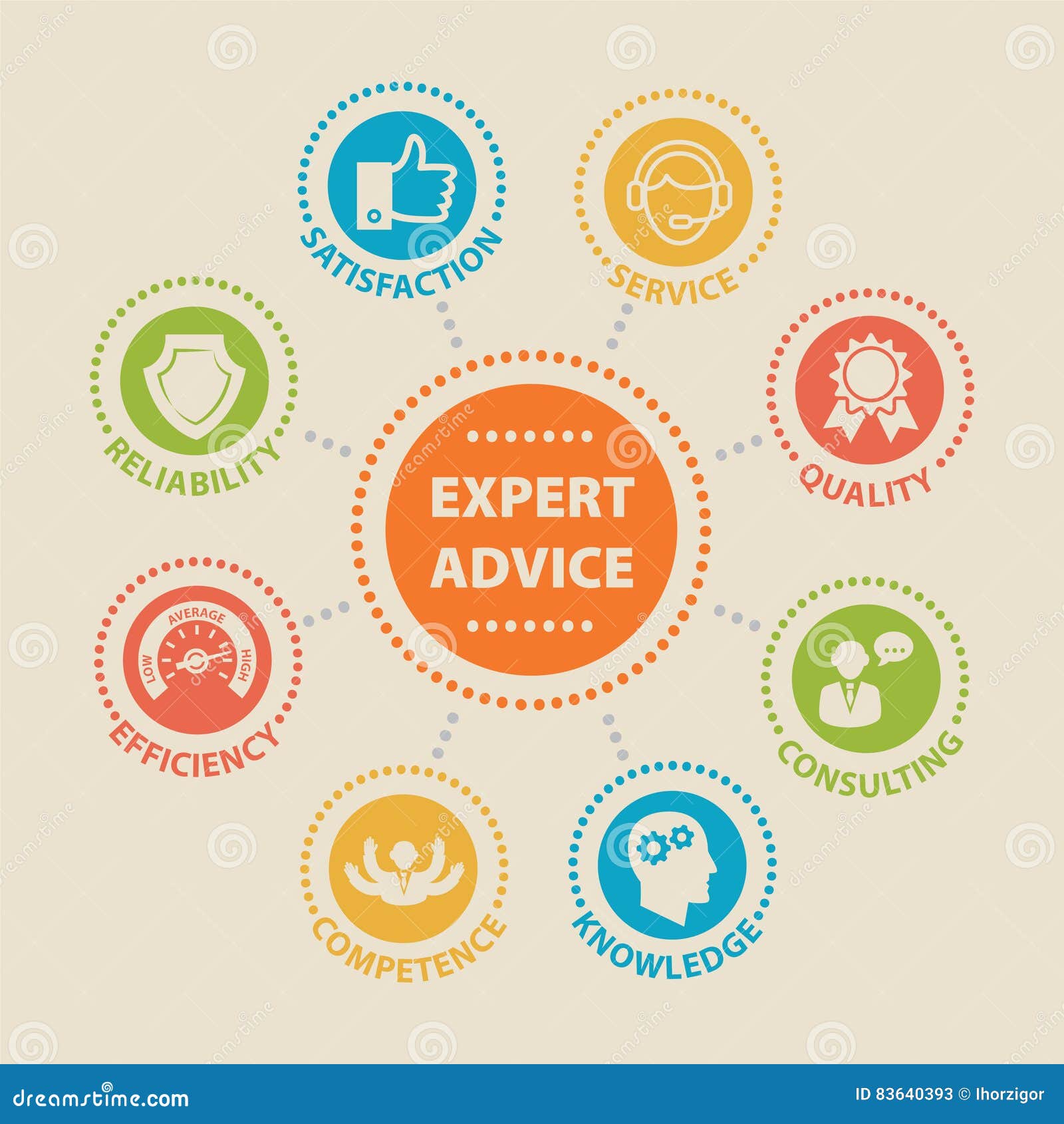 EXPERT ADVICE Concept with Icons Stock Vector - Illustration of advice ...