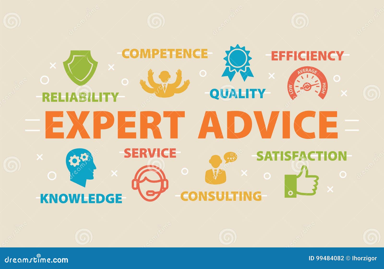 Expert Advice Insignia Stamp Isolated On White. Vector Illustration ...