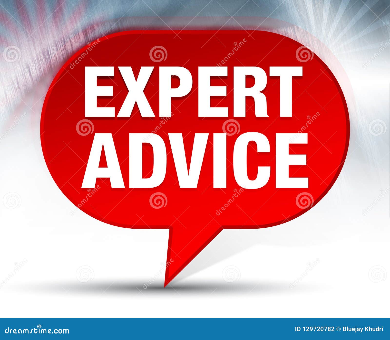 Expert Advice Red Bubble Background Stock Illustration - Illustration ...