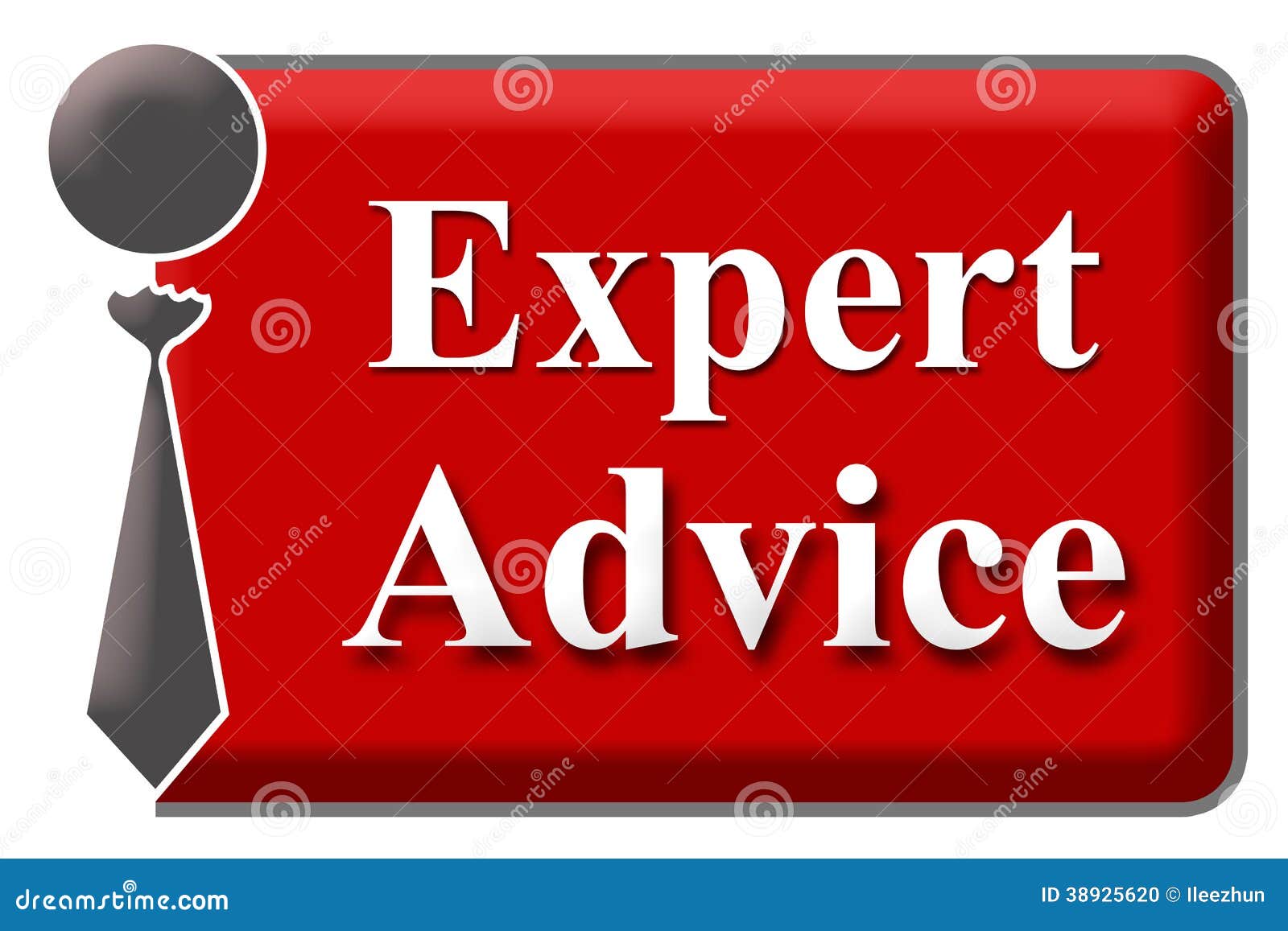 Expert Advice Red Grey Block Stock Illustration - Illustration of text ...