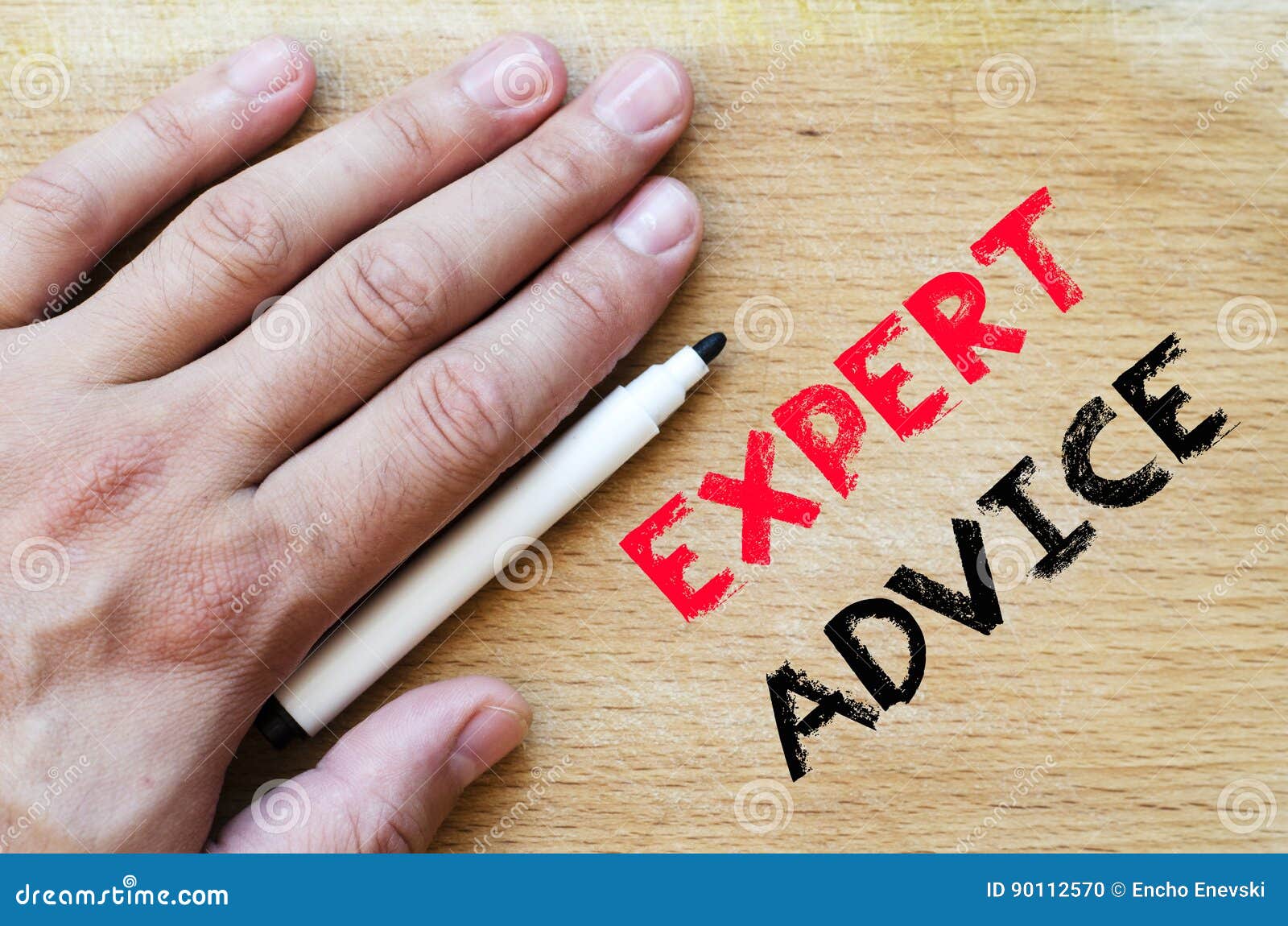 Expert advice text concept stock photo. Image of motivational - 90112570