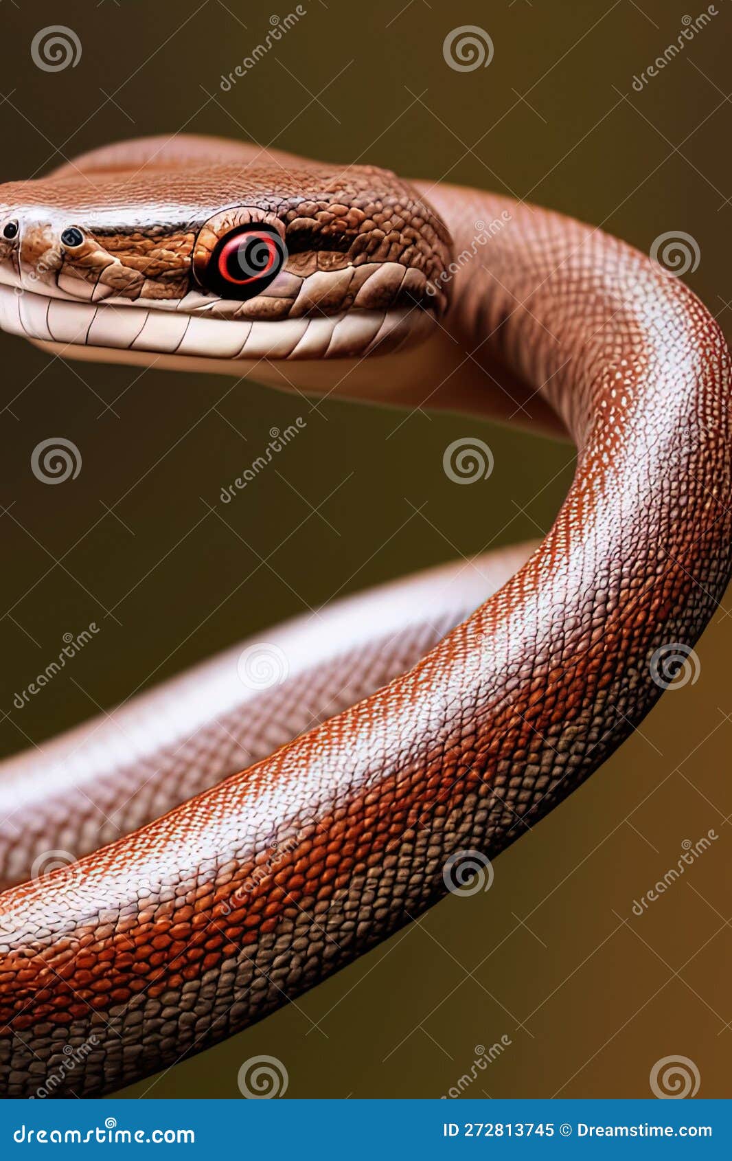 Brown Tree Snake Animal. AI Generated. Stock Illustration ... Brown Tree Snake Animal. AI Generated. Stock Illustration ...