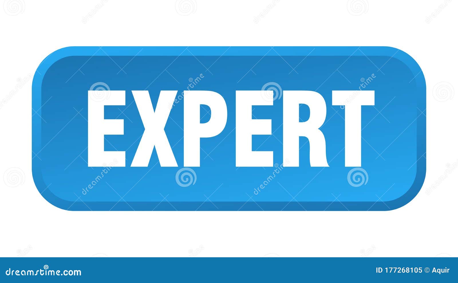 Expert Button. Expert Square 3d Push Button Stock Vector - Illustration ...