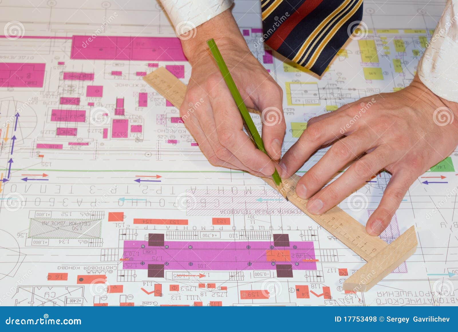 Expert Check of the Engineering Project Stock Photo - Image of ...