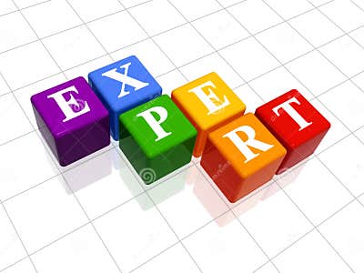 Expert in colour stock illustration. Illustration of leader - 5684918