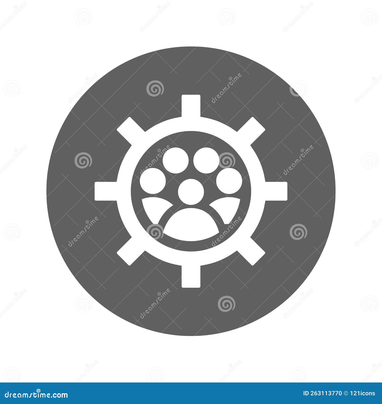 Expert Group Icon. Gray Vector Graphics Stock Illustration ...
