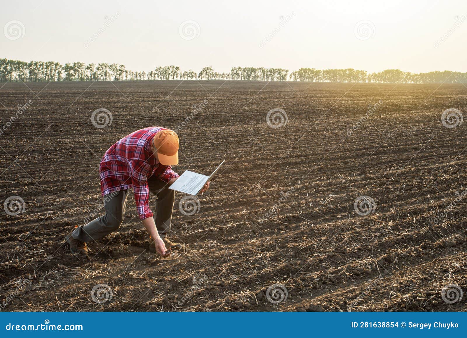 Expert Hand of Farmer Checking Soil Health. Stock Photo - Image of ...