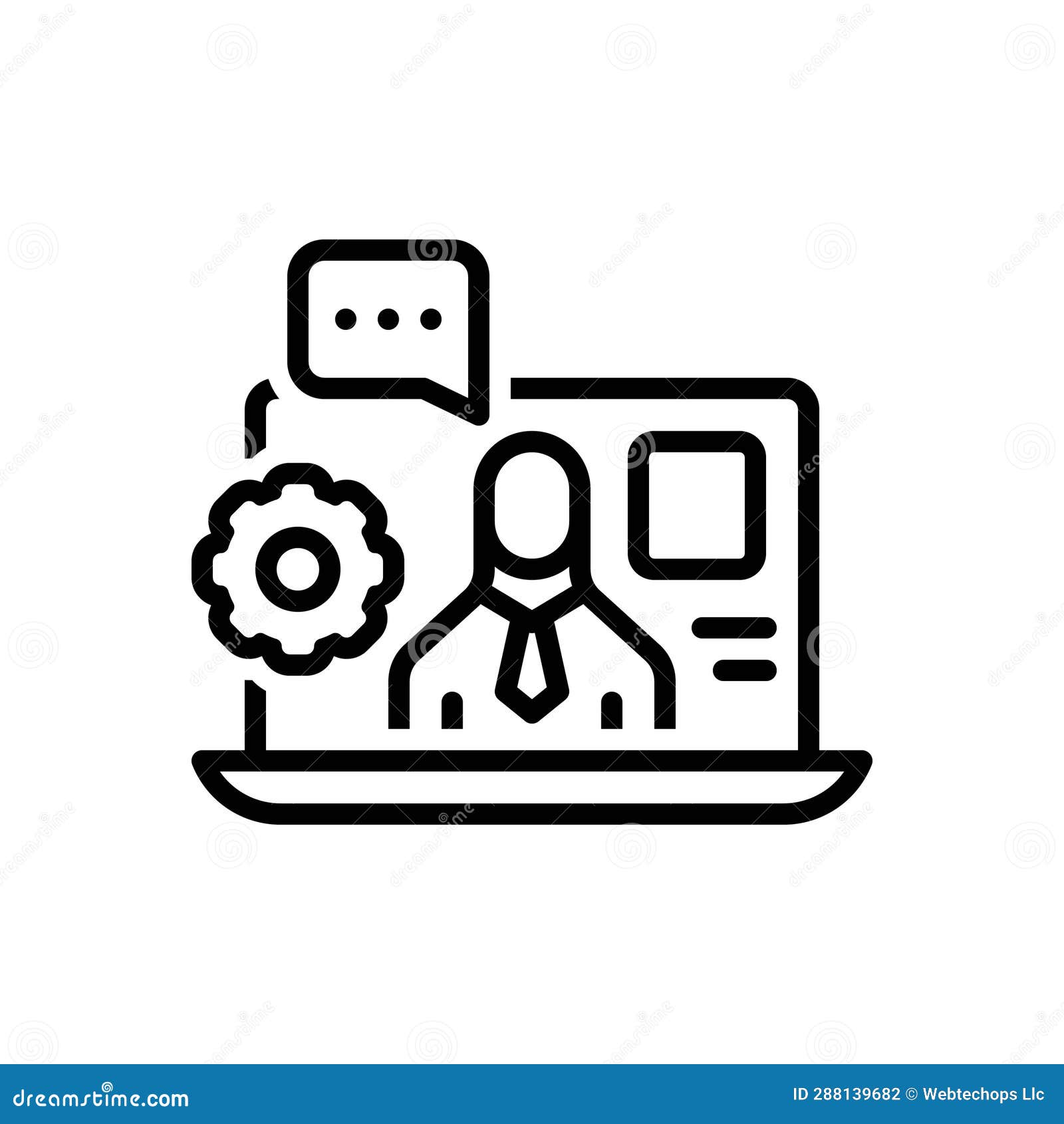 Black Line Icon for Expert, Specialist and Skill Stock Vector ...