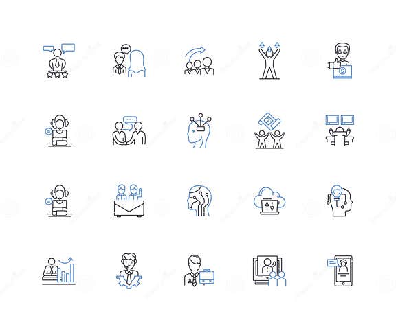 Expert Line Icons Collection. Knowledgeable, Skilled, Experienced ...