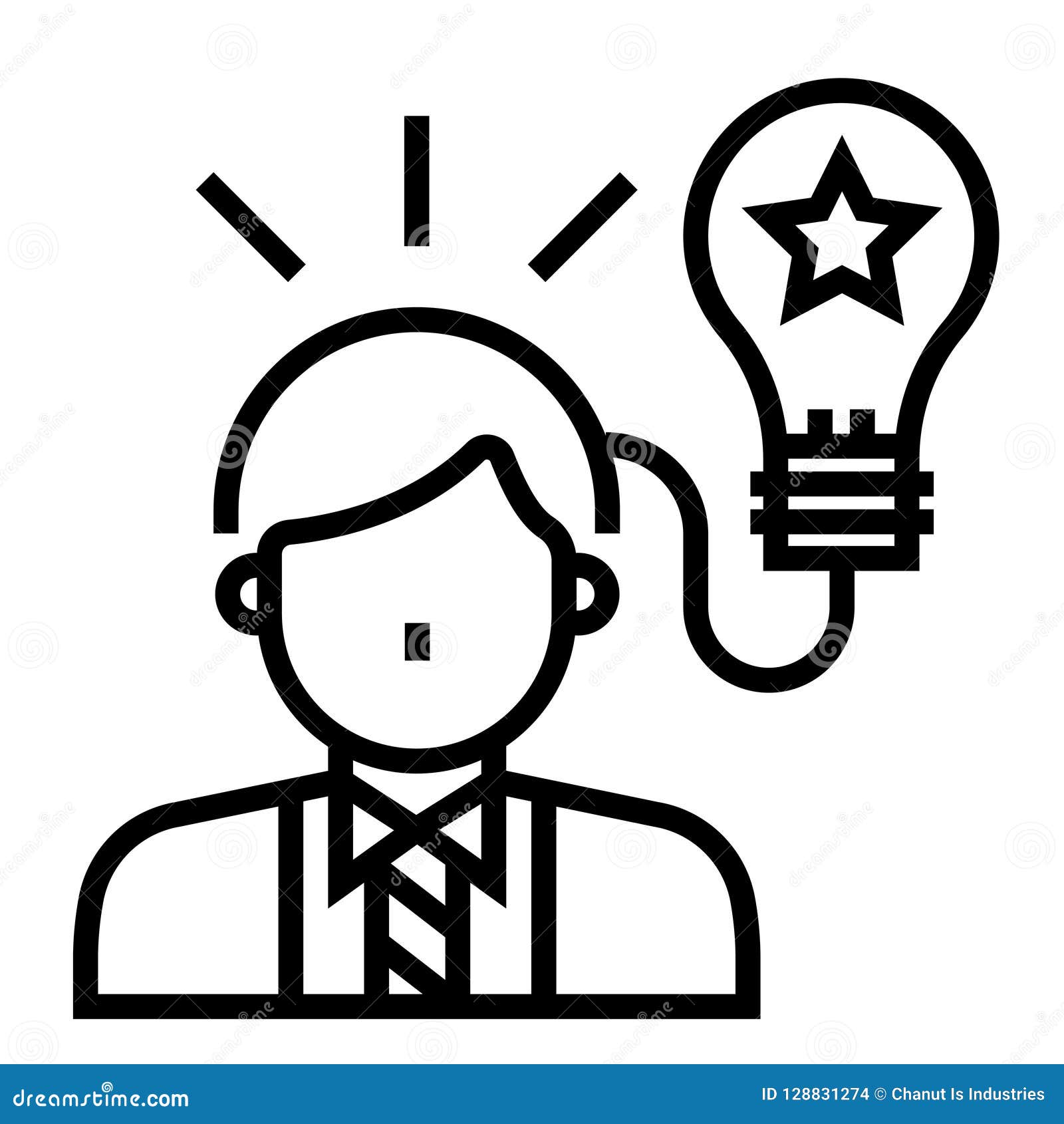 Expert Line illustration stock vector. Illustration of expert - 128831274