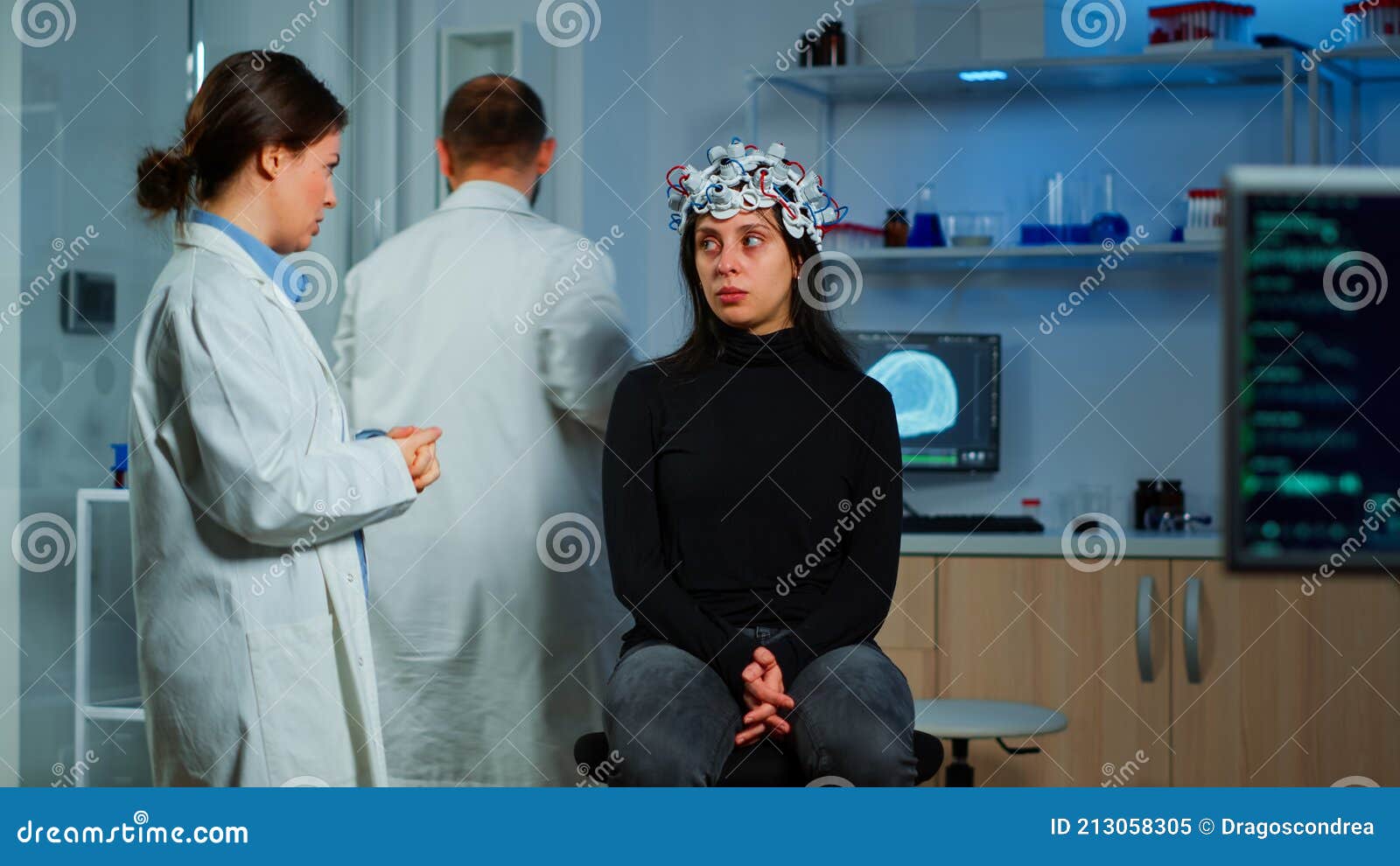Expert Medic in Neuroscience Developing Brain Experiment Stock Image ...