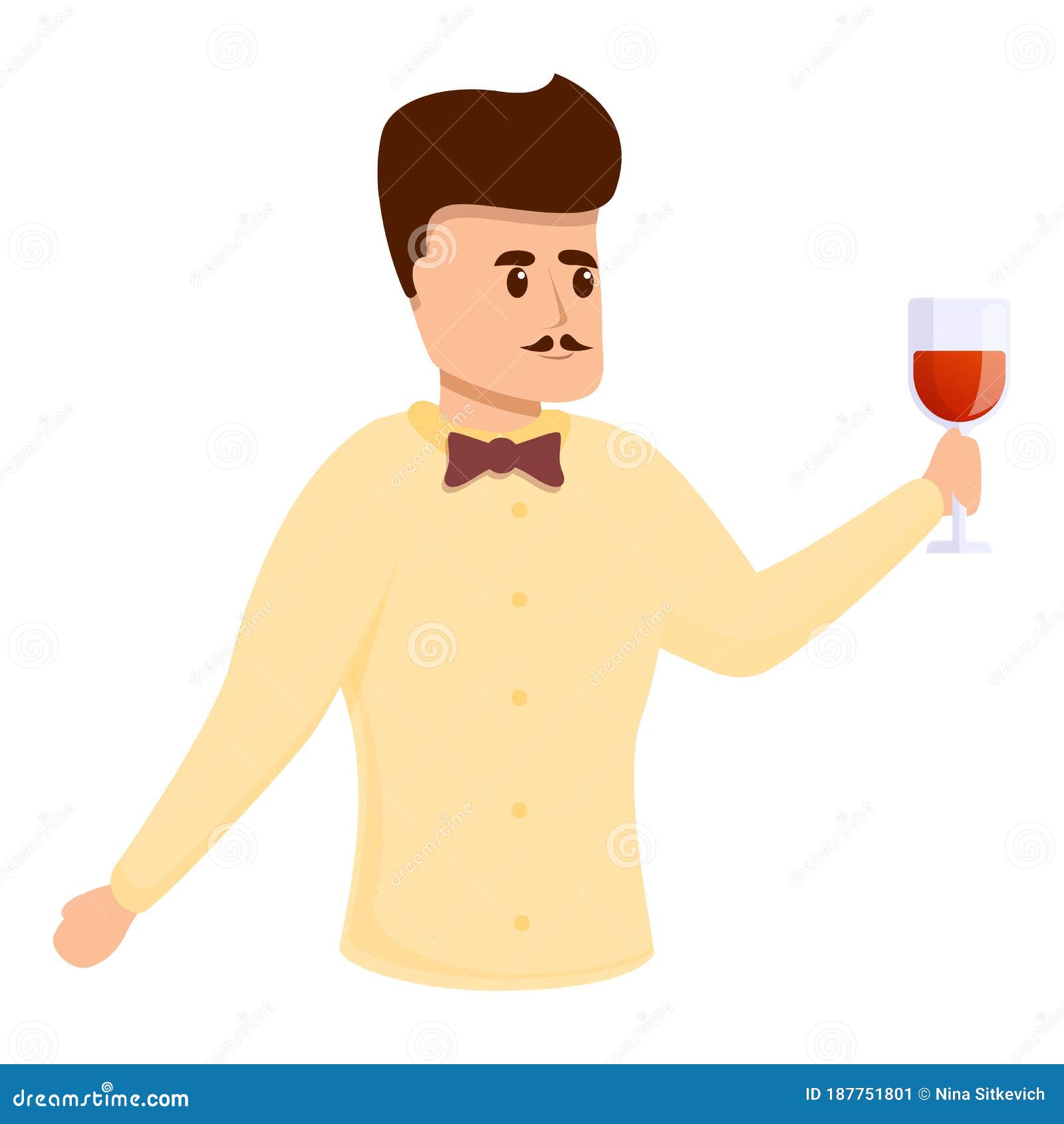 Expert Sommelier Icon, Cartoon Style Stock Vector - Illustration of ...