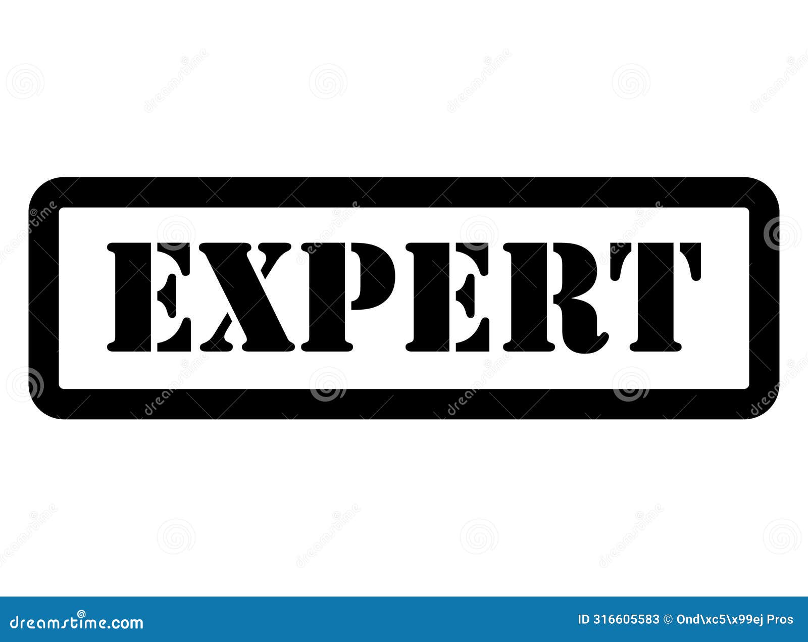 Expert Stamp Symbol, Label Sticker Sign Button, Text Banner Vector ...