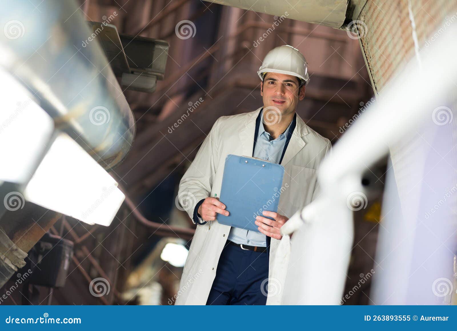 Expert Standing in Wine Factory Stock Image - Image of looking ...