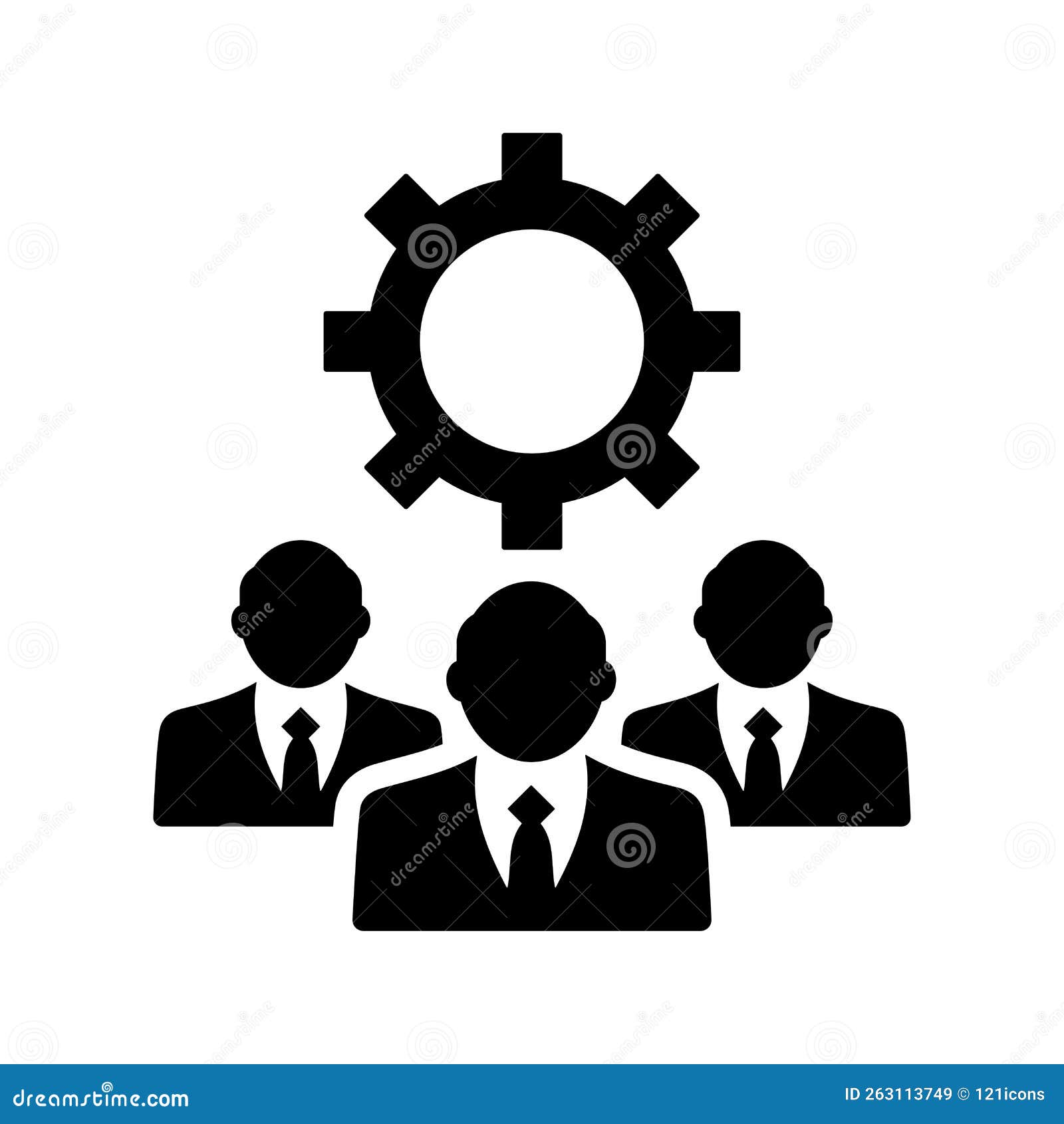 Expert Team Icon. Black Vector Design Stock Vector - Illustration of ...