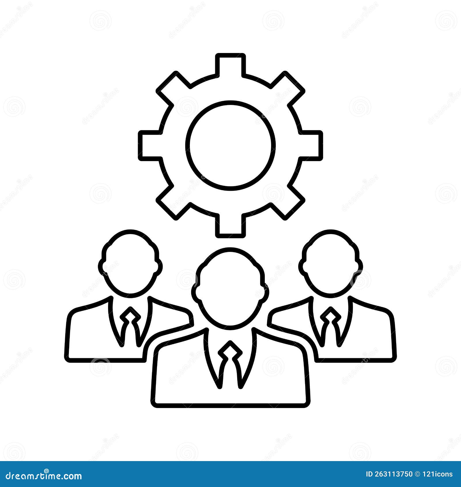 Expert Team Outline Icon. Line Art Vector Stock Illustration ... Expert Team Outline Icon. Line Art Vector Stock Illustration ...
