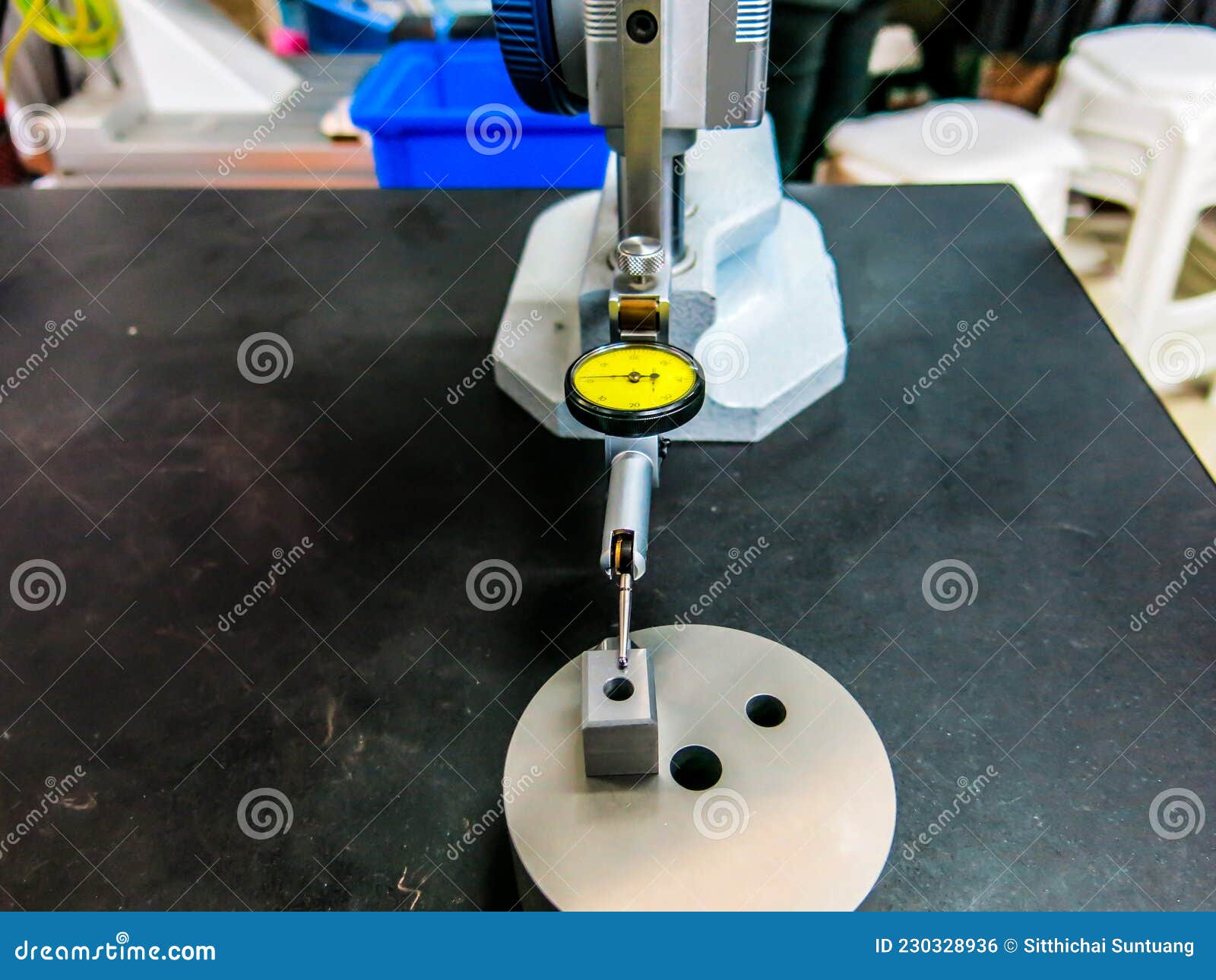 An Expert is Using a High-gauge Tool To Check the Scale of the ...
