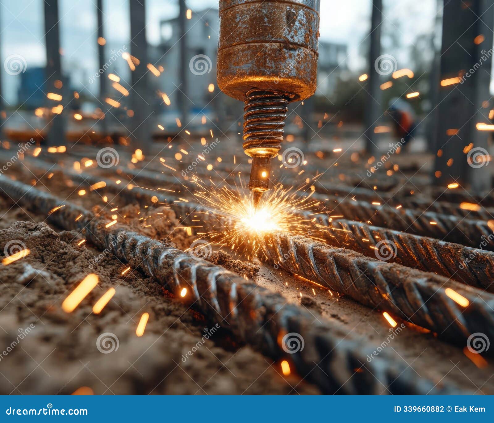 Expert Welding Techniques on a Large Construction Frame Precision ...