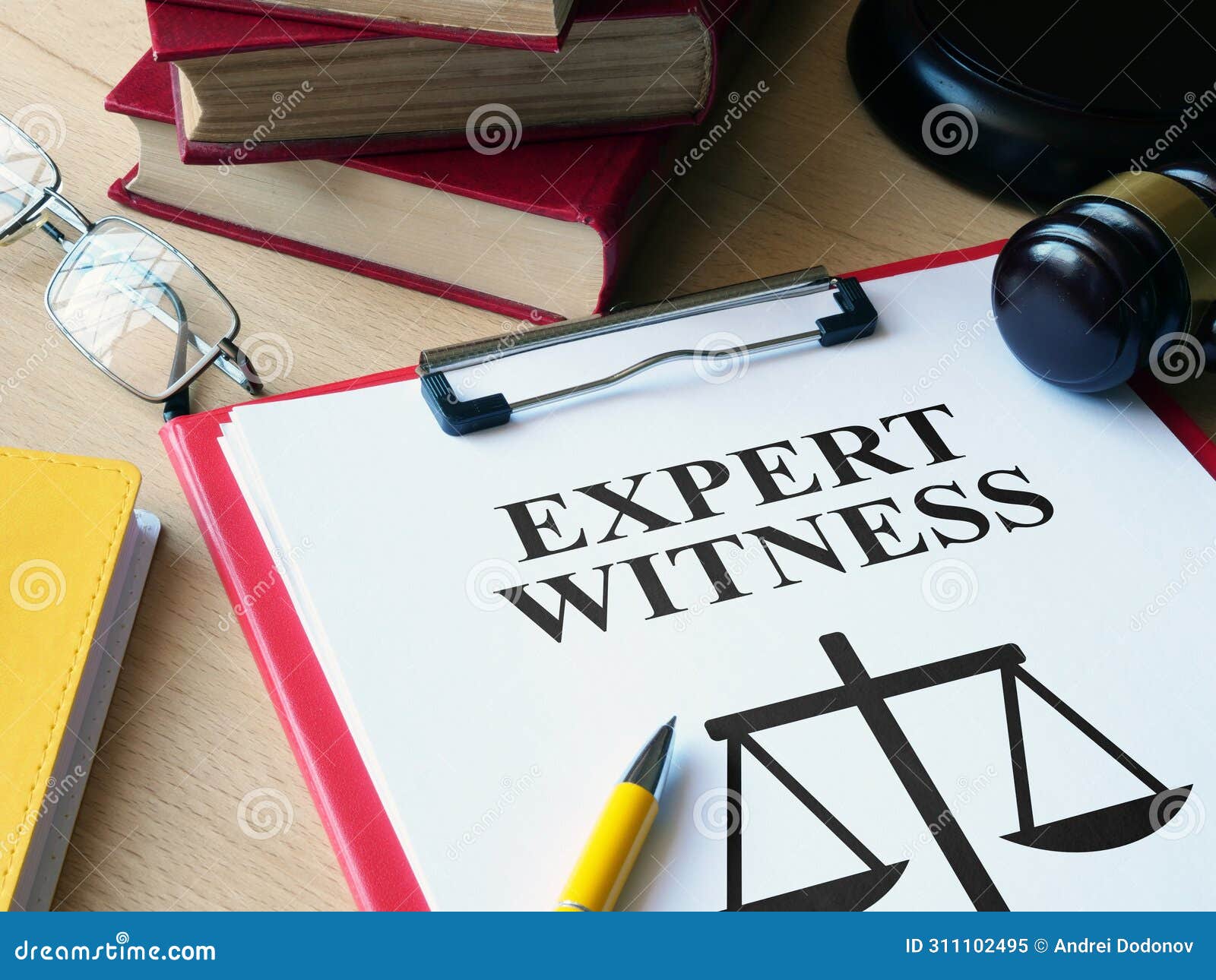Expert Witness is Shown Using the Text Stock Image - Image of ...