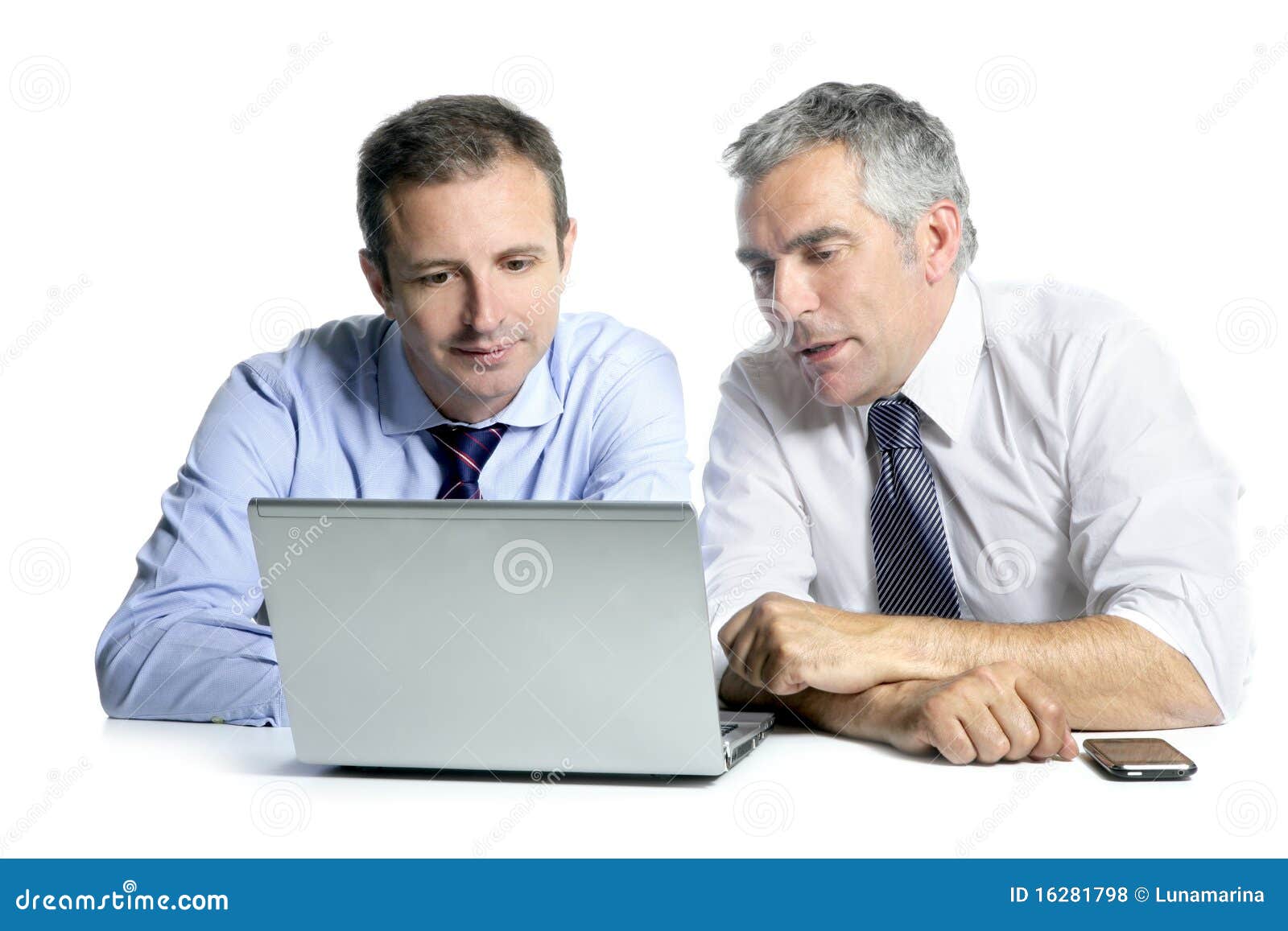 Expertise Businessman Team Working Computer Stock Photo - Image of ...