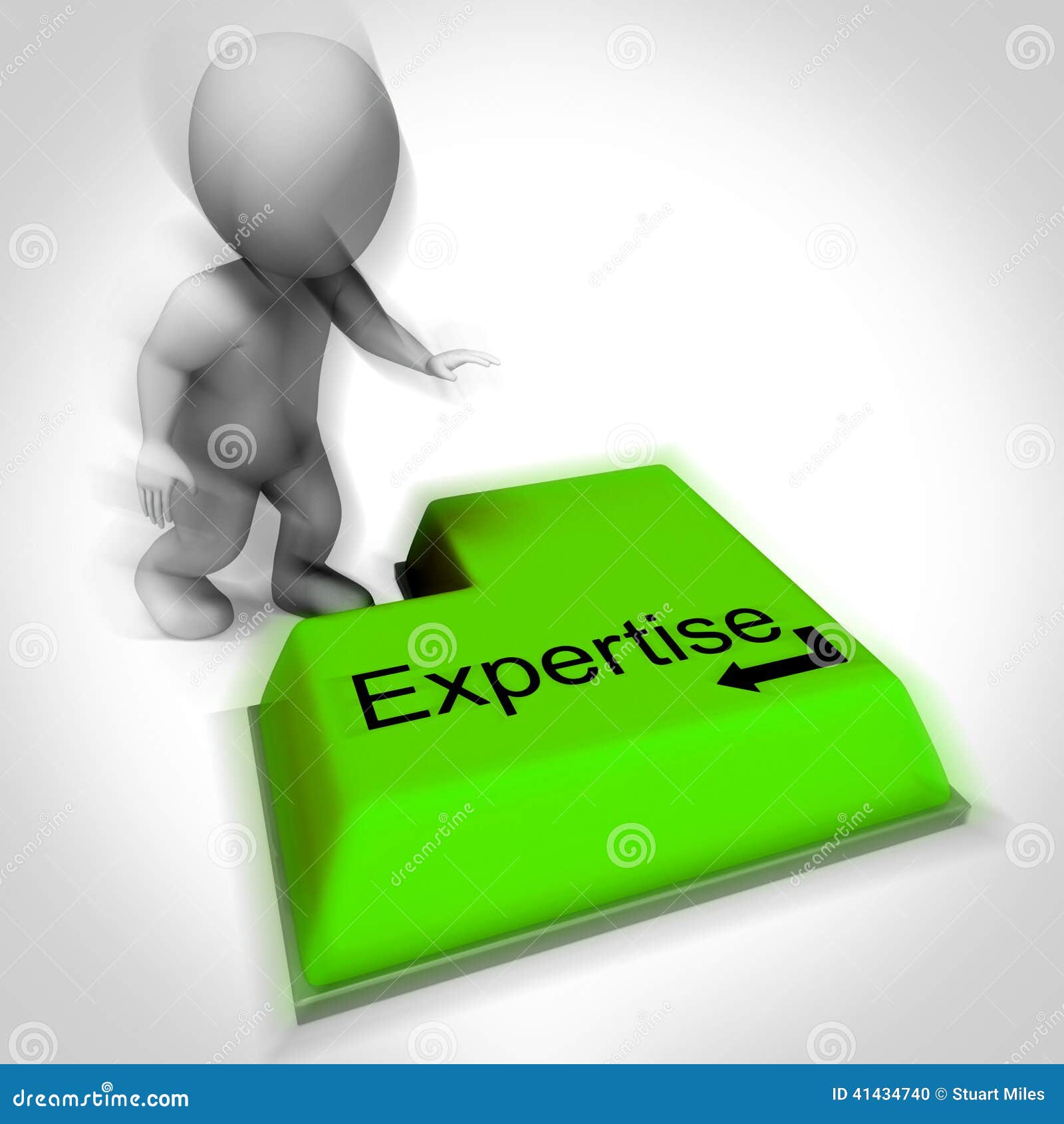 Expertise Keyboard Shows Specialist Knowledge and Proficiency Stock ...
