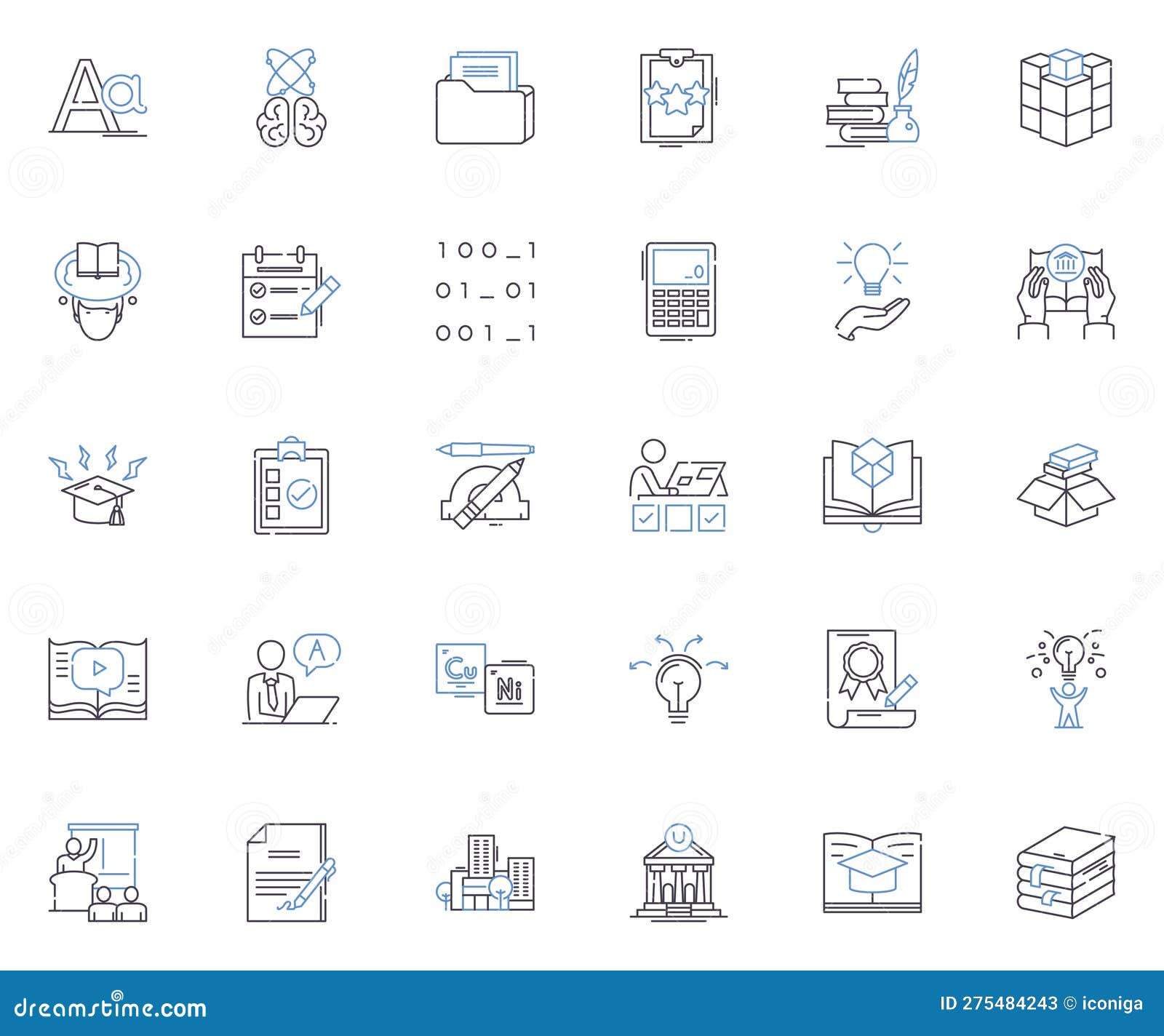 Expertise Line Icons Collection. Knowledgeable, Skilled, Experienced ...