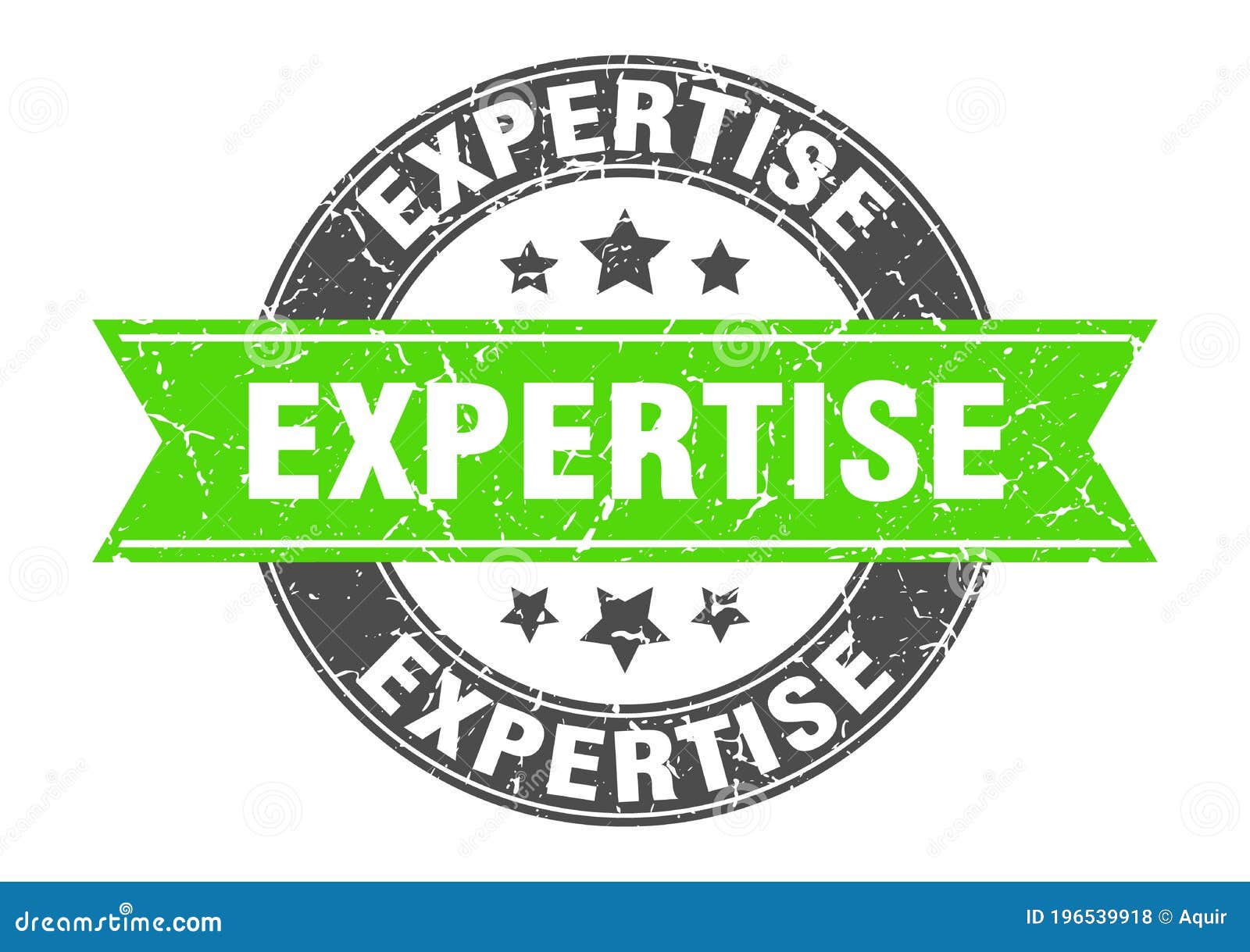 Expertise Round Stamp with Ribbon. Label Sign Stock Vector ...