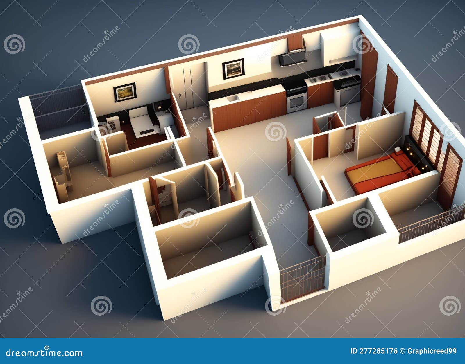 Ai Generative Expertly Designed 3D Floor Plans for House and Apartment ...