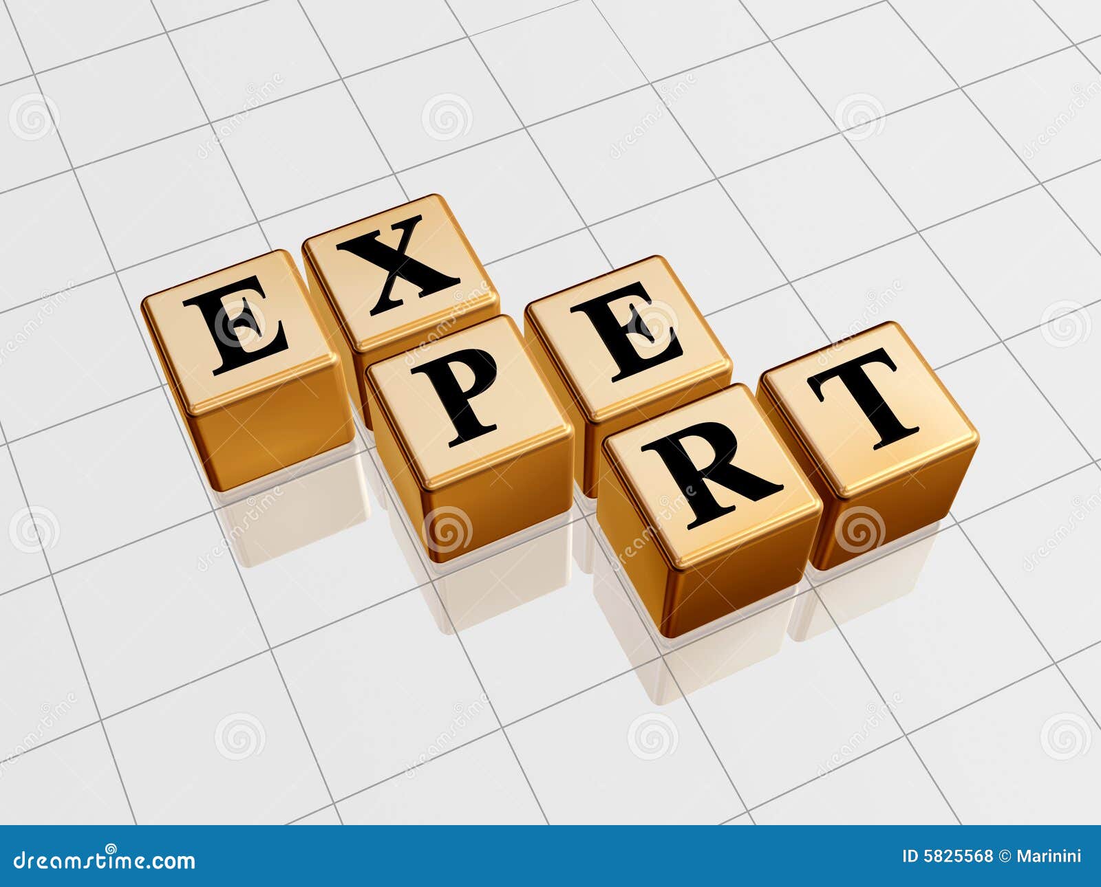 Experto de oro stock de ilustración. Ilustración de negro - 5825568