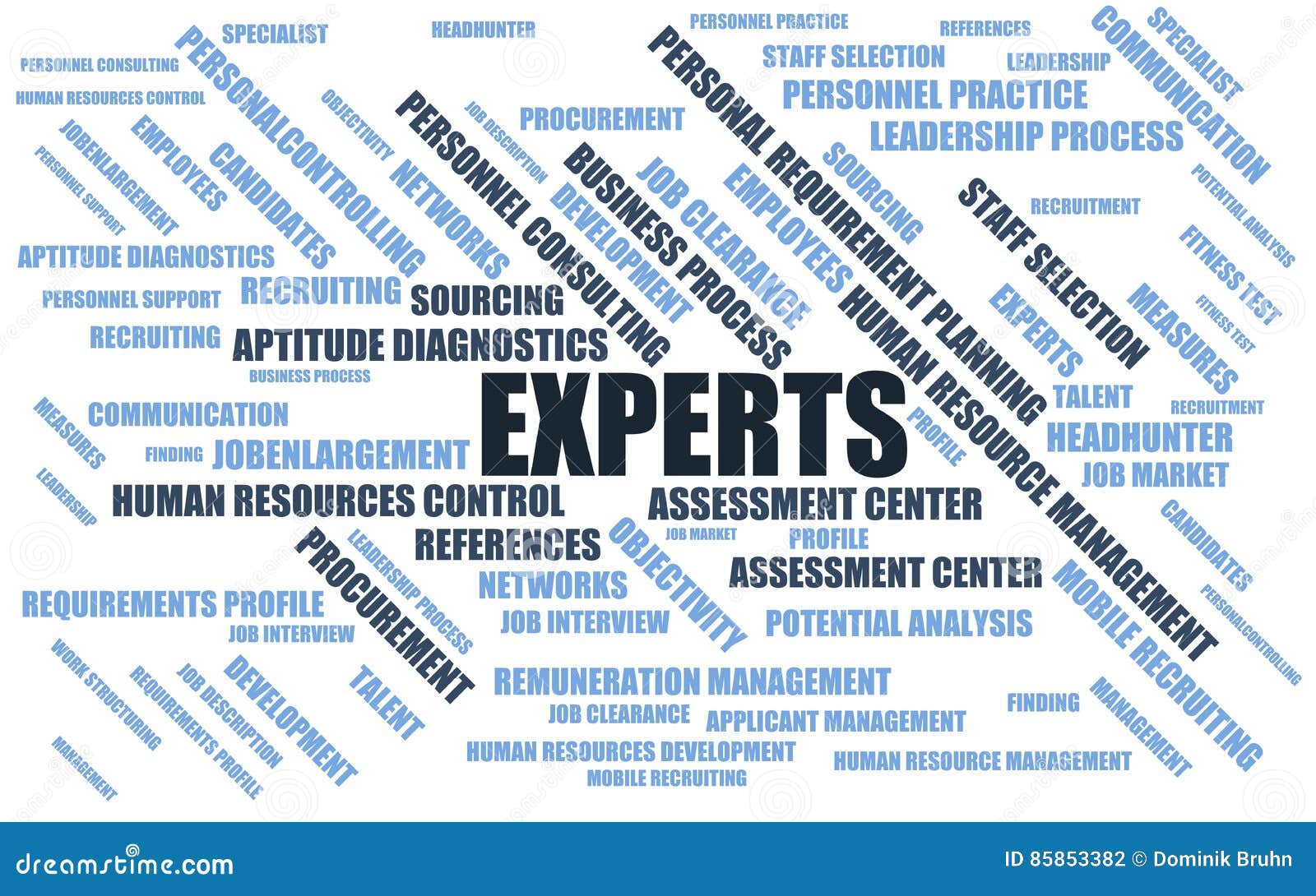 Experts - Word Cloud / Wordcloud with Terms about Recruiting Stock ...