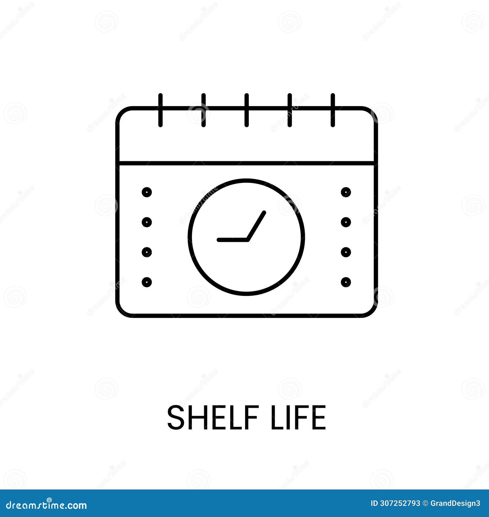 Expiration Date Line Icon in Vector with Editable Stroke for Packaging ...
