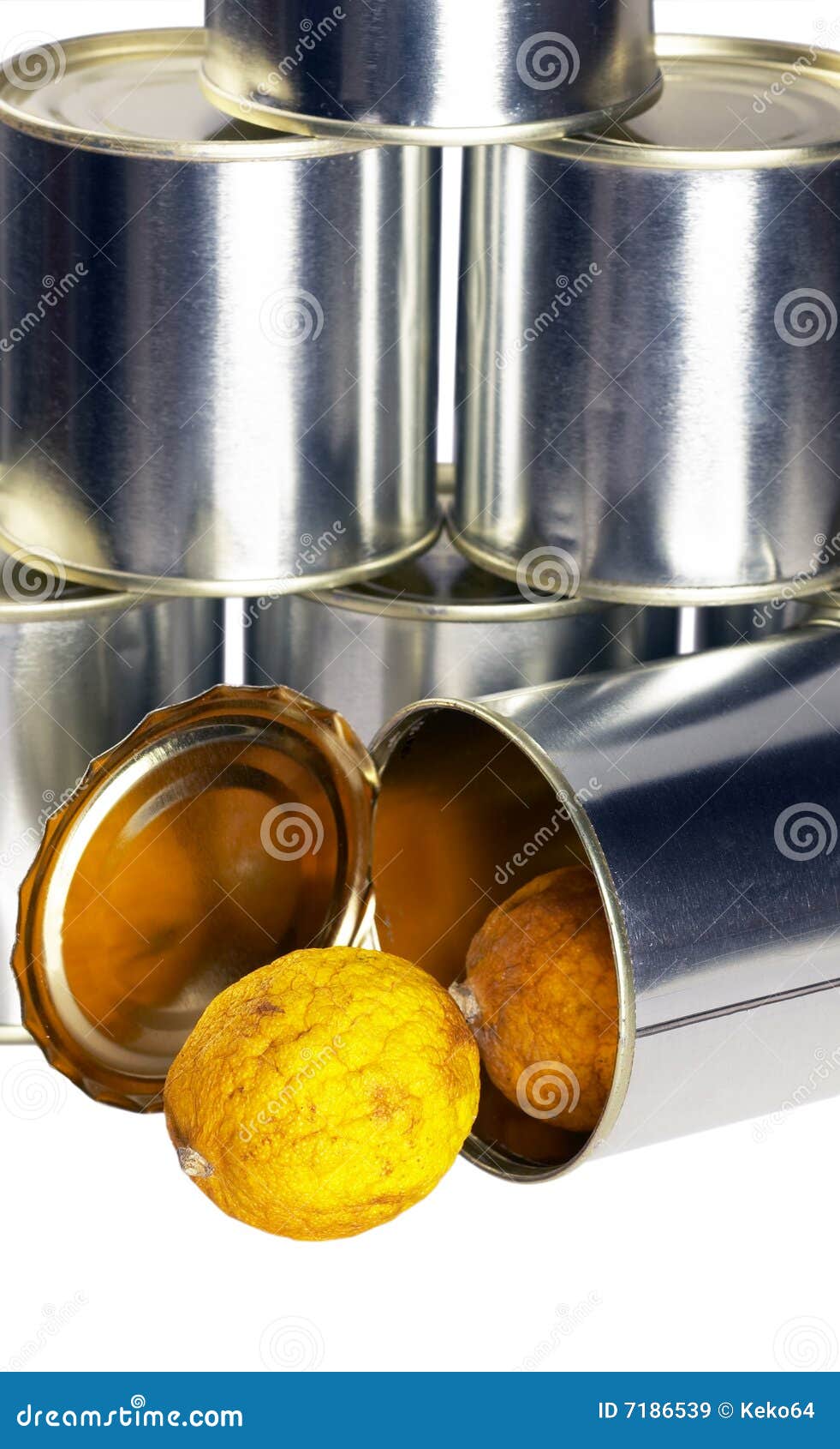 Expired lemon on a tin can stock image. Image of food - 7186539