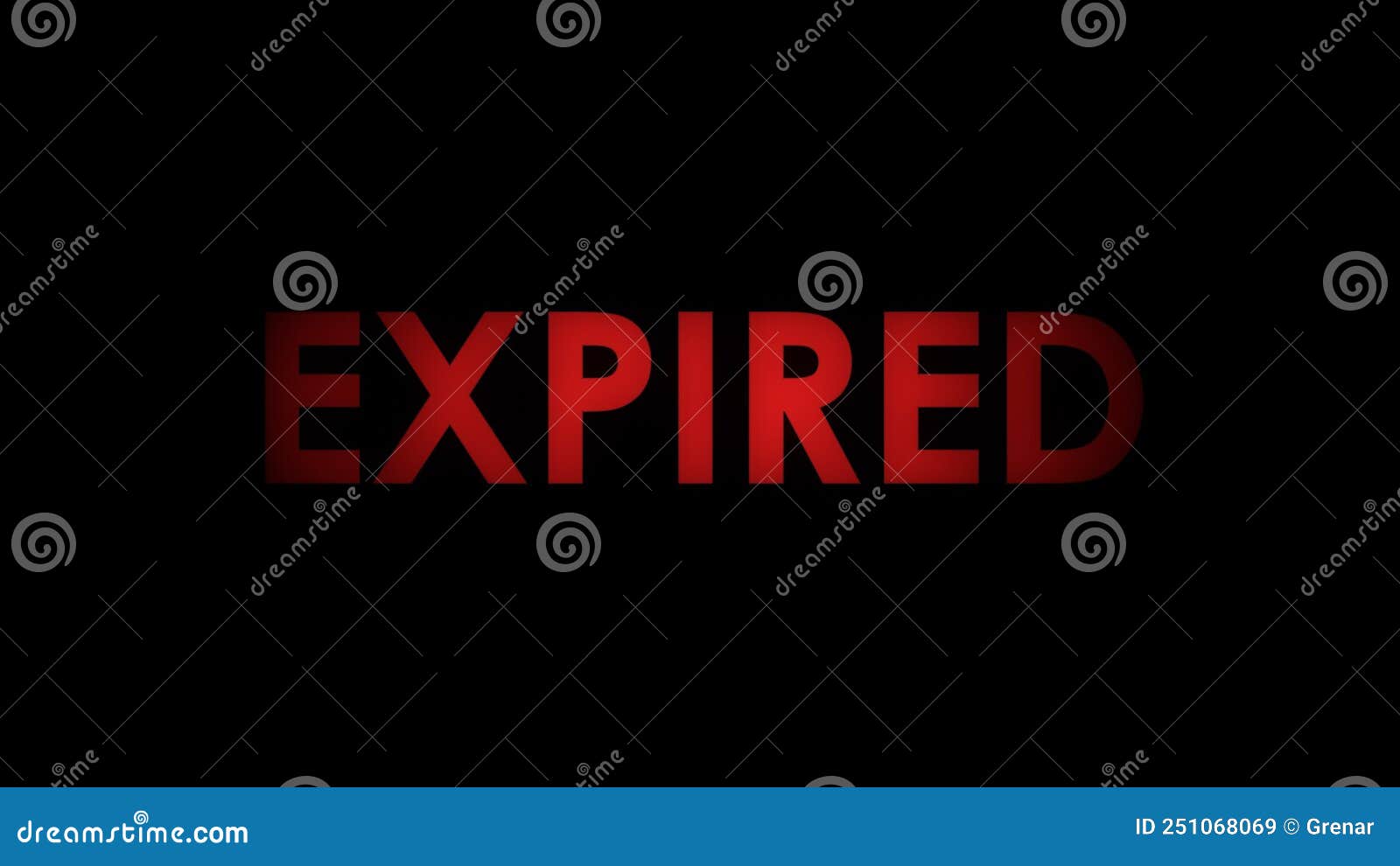 Expired red message text stock illustration. Illustration of perished ...