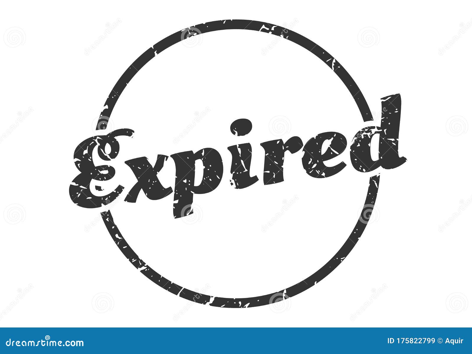 Expired Sign. Expired Round Vintage Stamp Stock Vector - Illustration ...