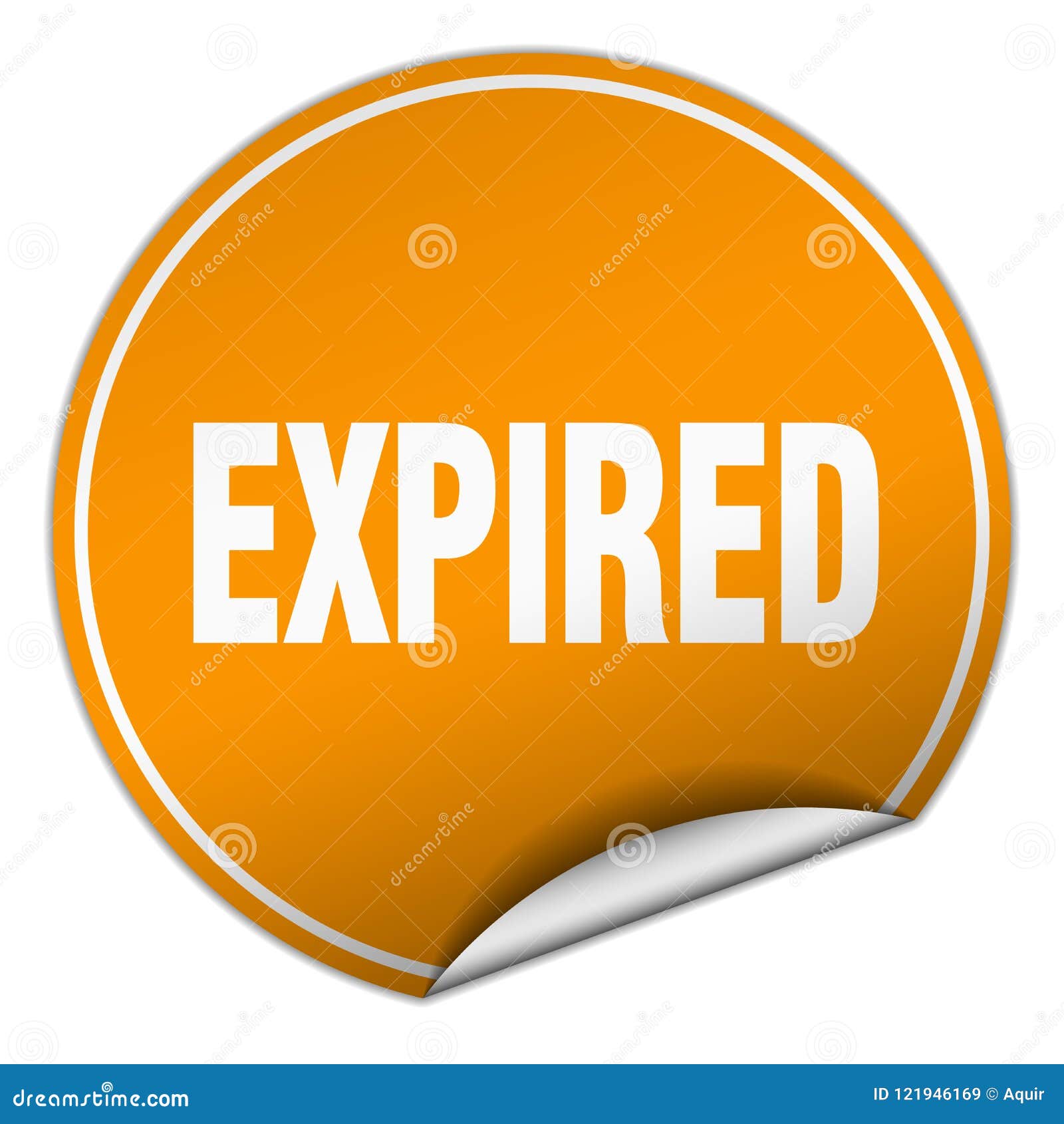 Expired sticker stock vector. Illustration of background - 121946169