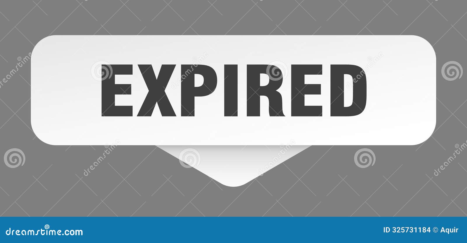 Expired Sticker. Expired Sign On Transparent Background Cartoon Vector ...