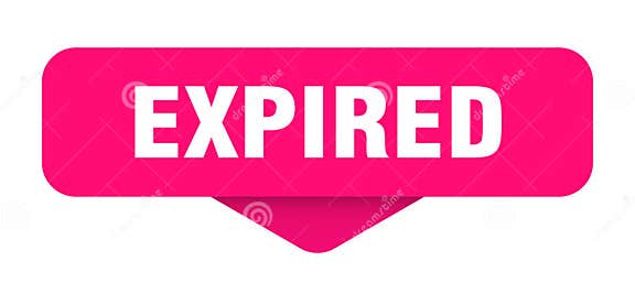 Expired Sticker. Expired Sign on Transparent Background Stock Vector ...