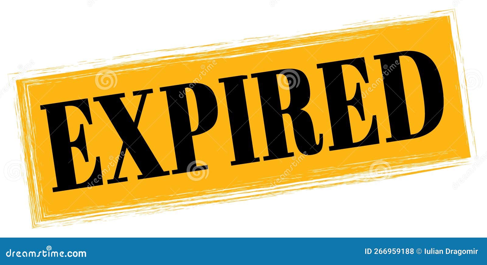 EXPIRED Text Written on Orange-black Stamp Sign Stock Illustration ...