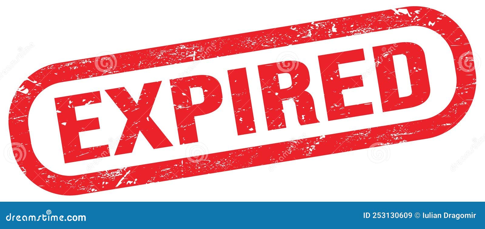 EXPIRED, Text Written on Red Stamp Sign Stock Illustration ...