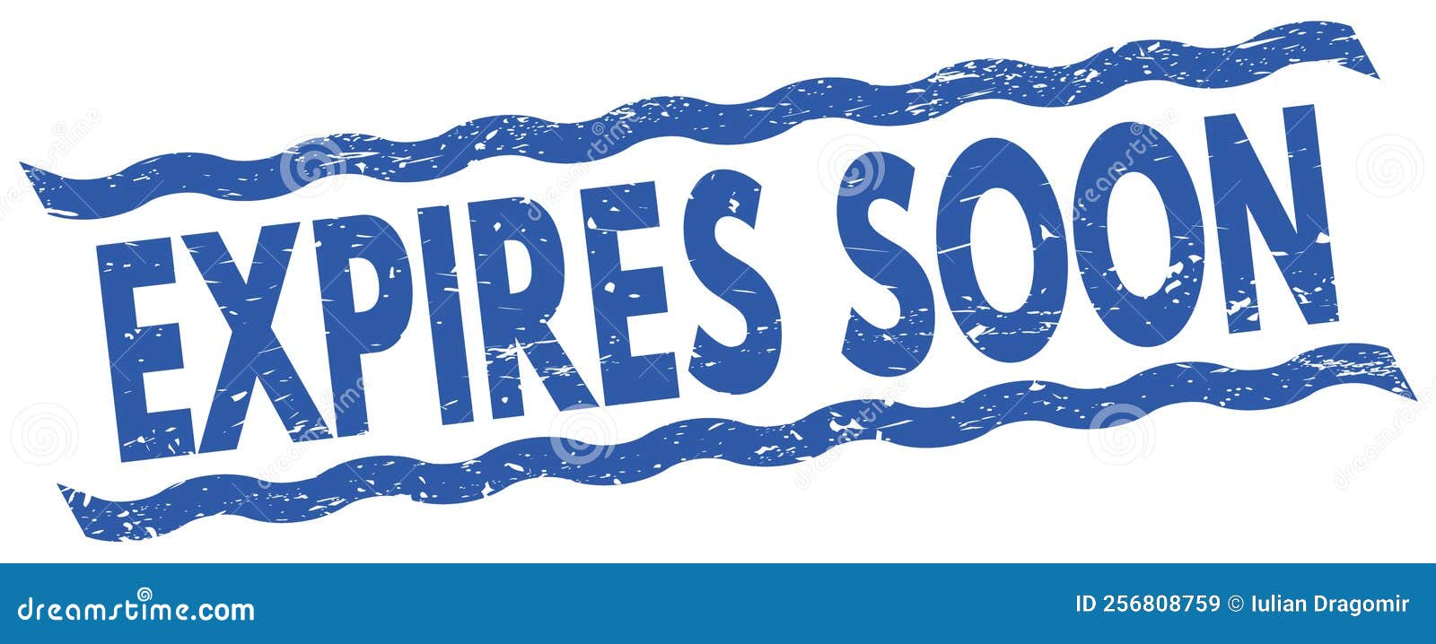 EXPIRES SOON Text on Blue Lines Stamp Sign Stock Illustration ...