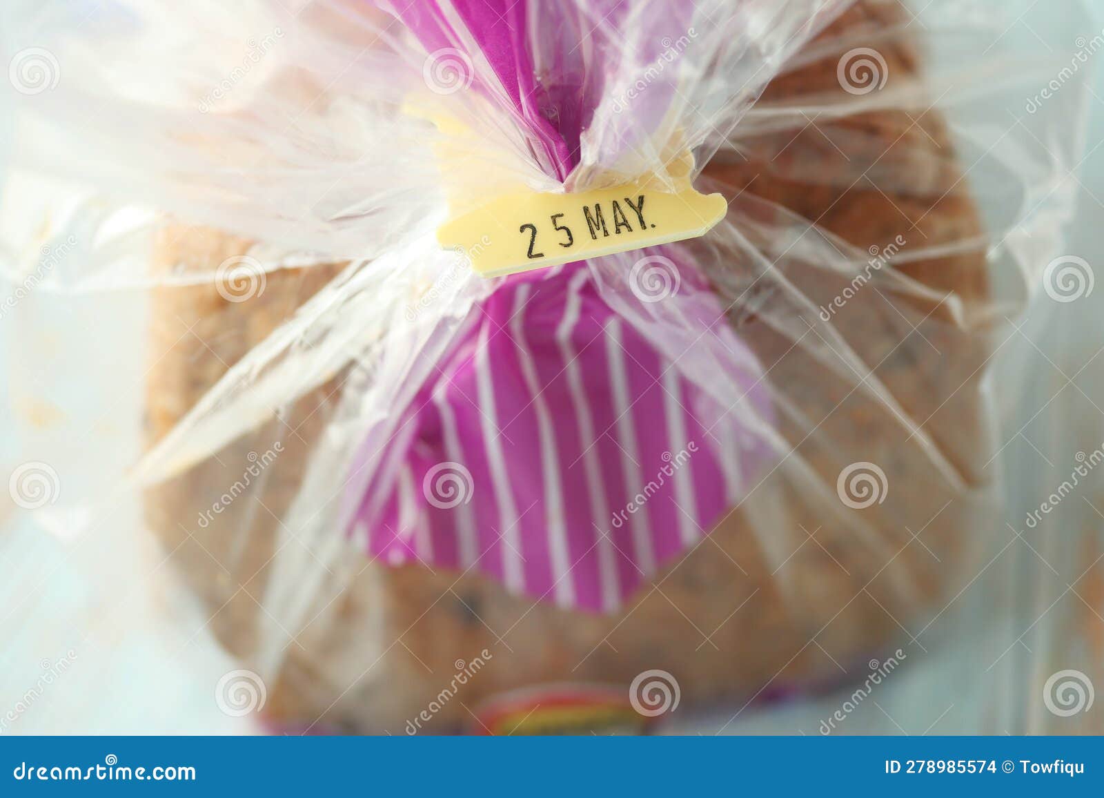 Expiry Date on a Bread Packet Stock Photo - Image of packaging, food ...
