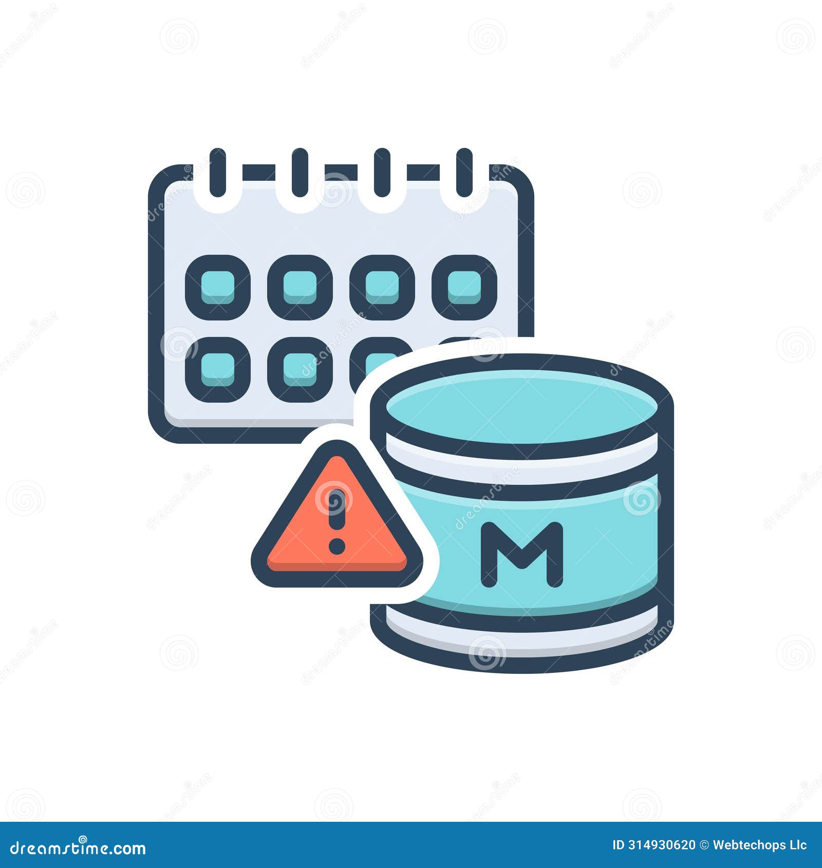 Color Illustration Icon for Expiry Date, Expiry and Food Stock Vector ...